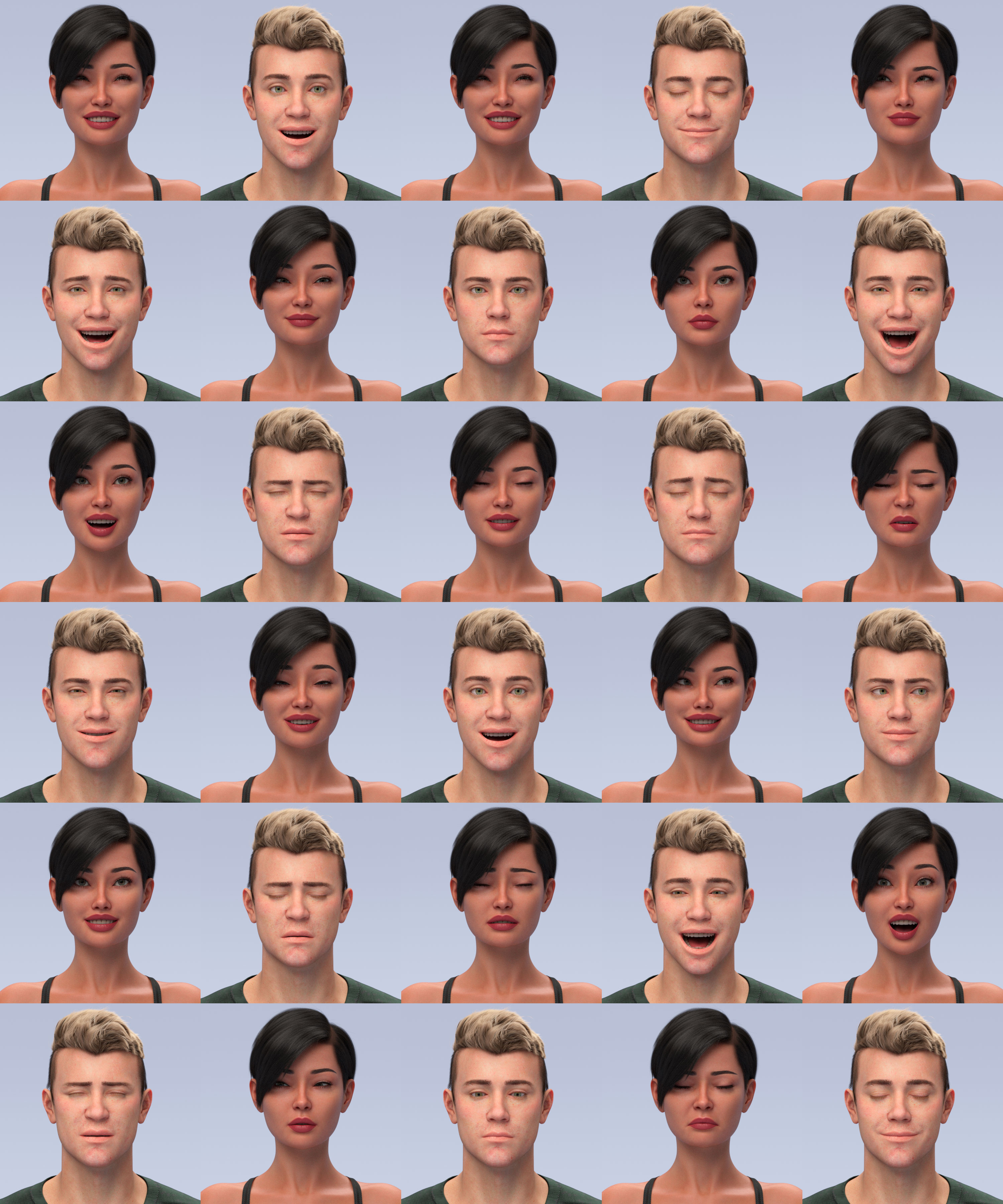 Heartfelt Hugs Poses for Genesis 9 | Daz 3D