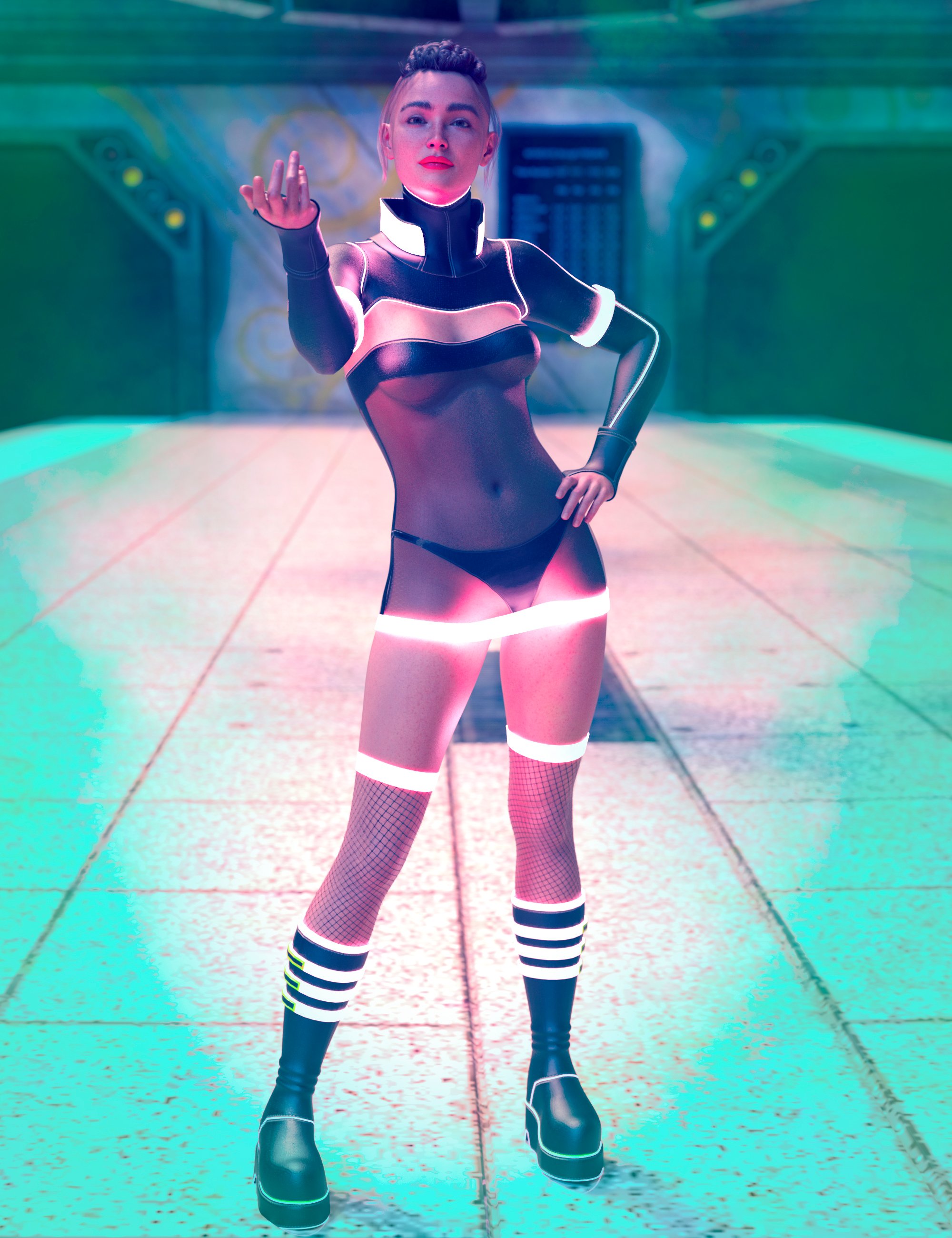 M3D dForce Neorift Outfit for Genesis 9 | Daz 3D