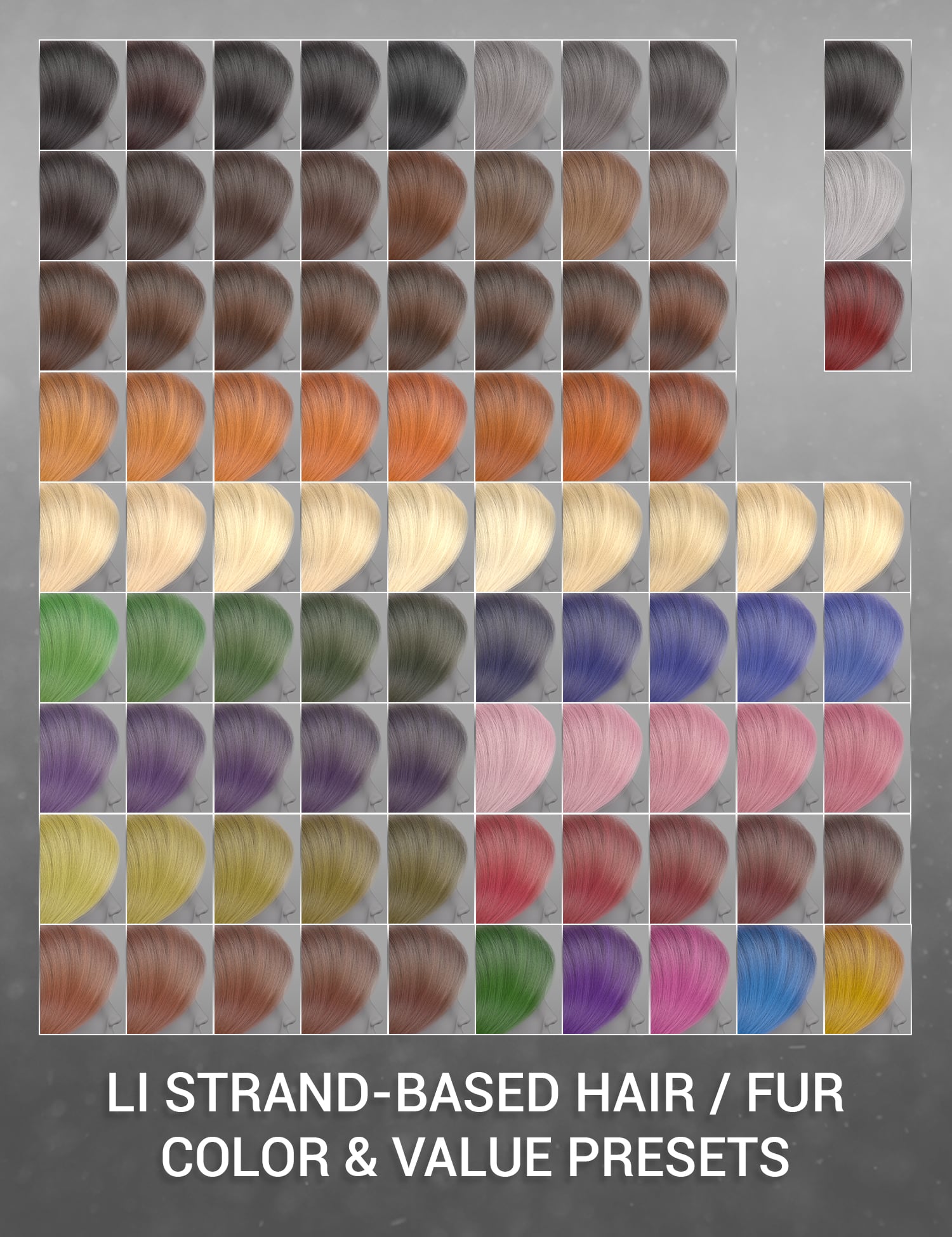 LI Strand-Based Omni Suite | Daz 3D