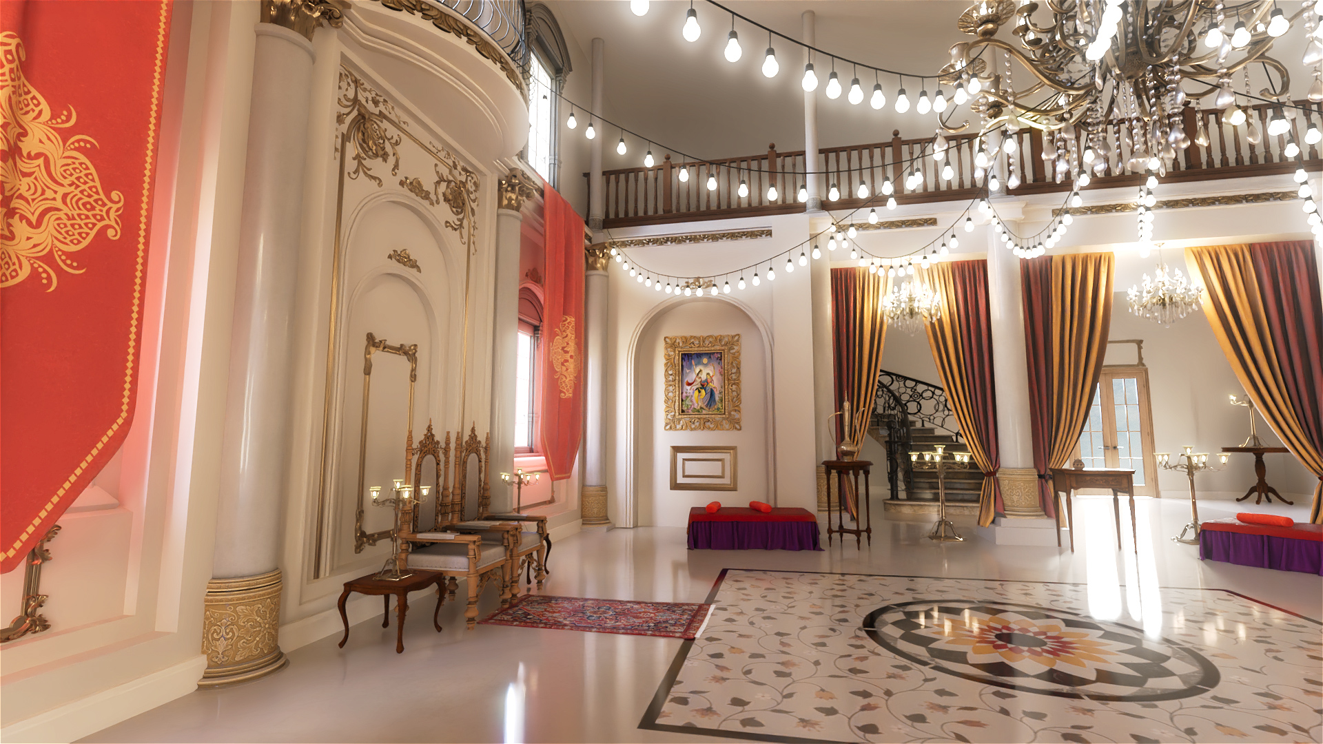Indian Hall | Daz 3D