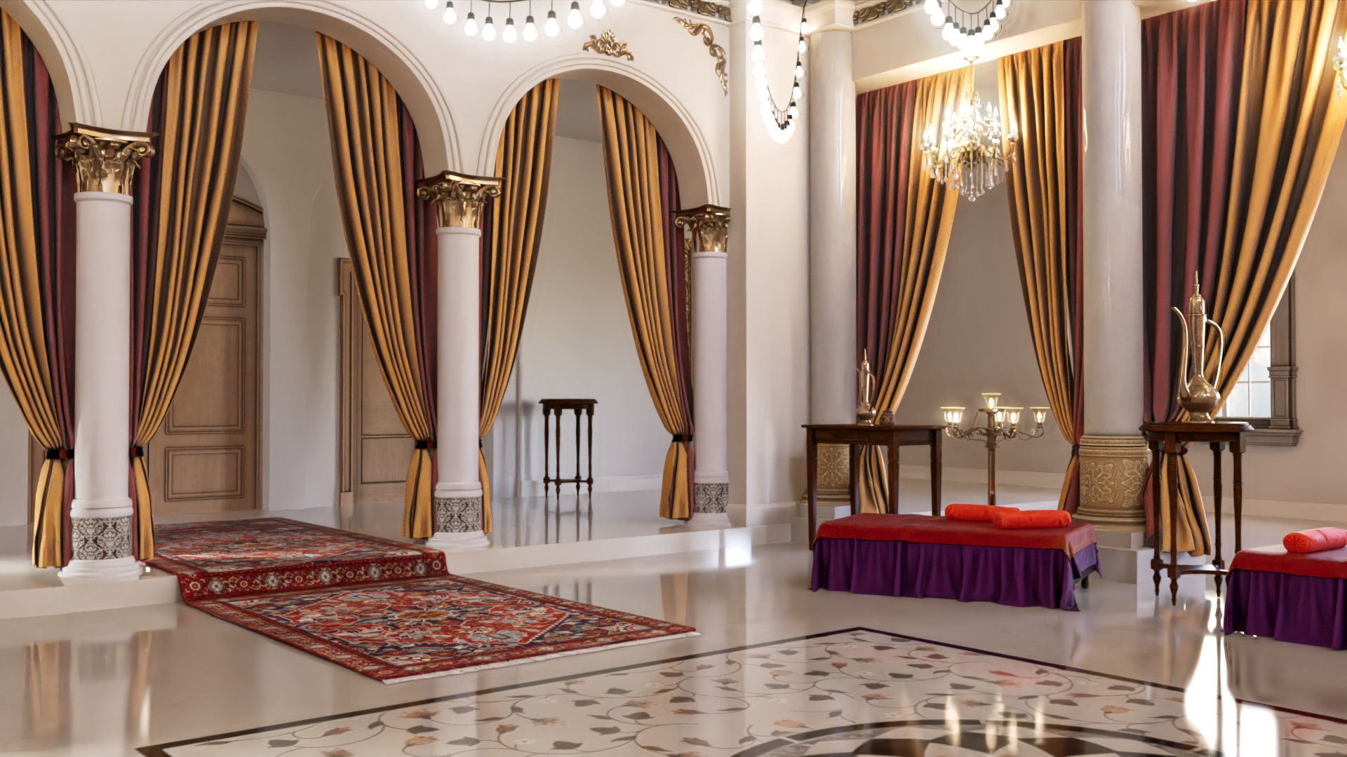 Indian Hall | Daz 3D