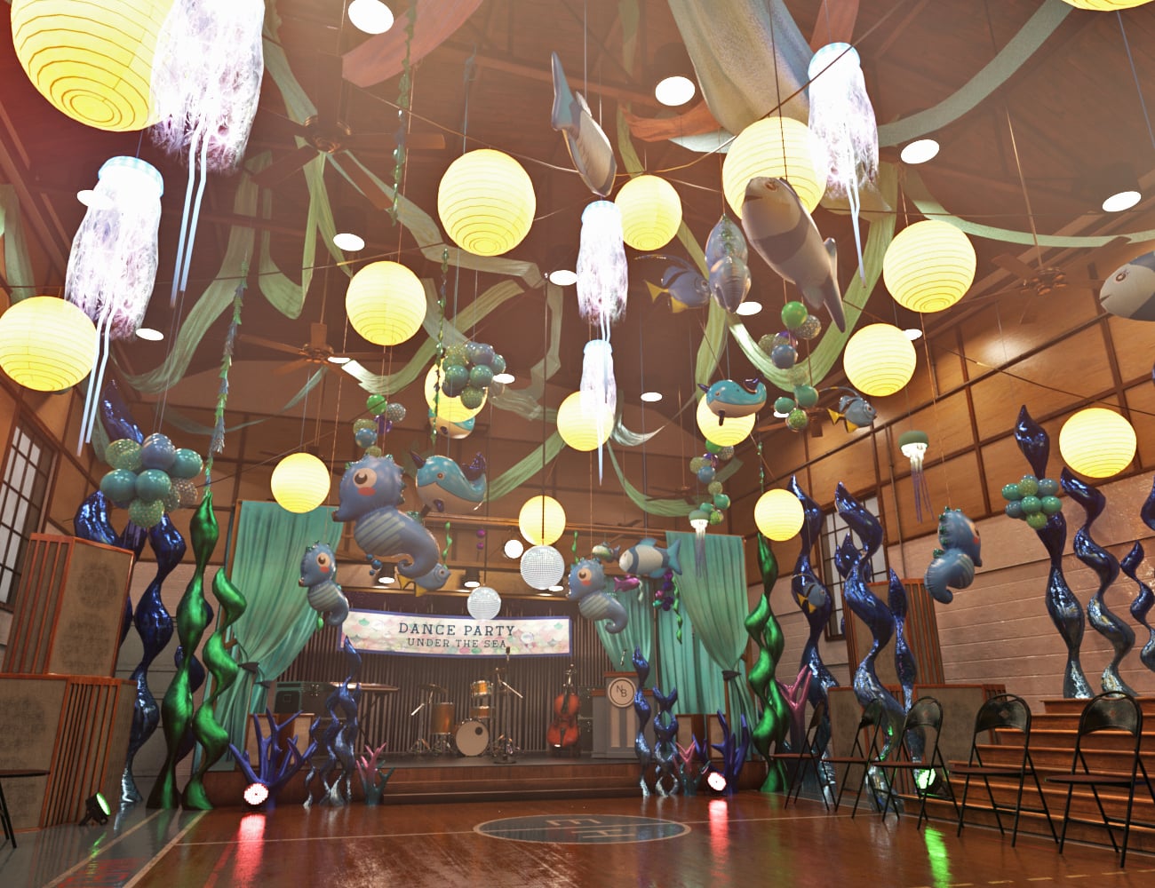 XI Dance Hall | Daz 3D