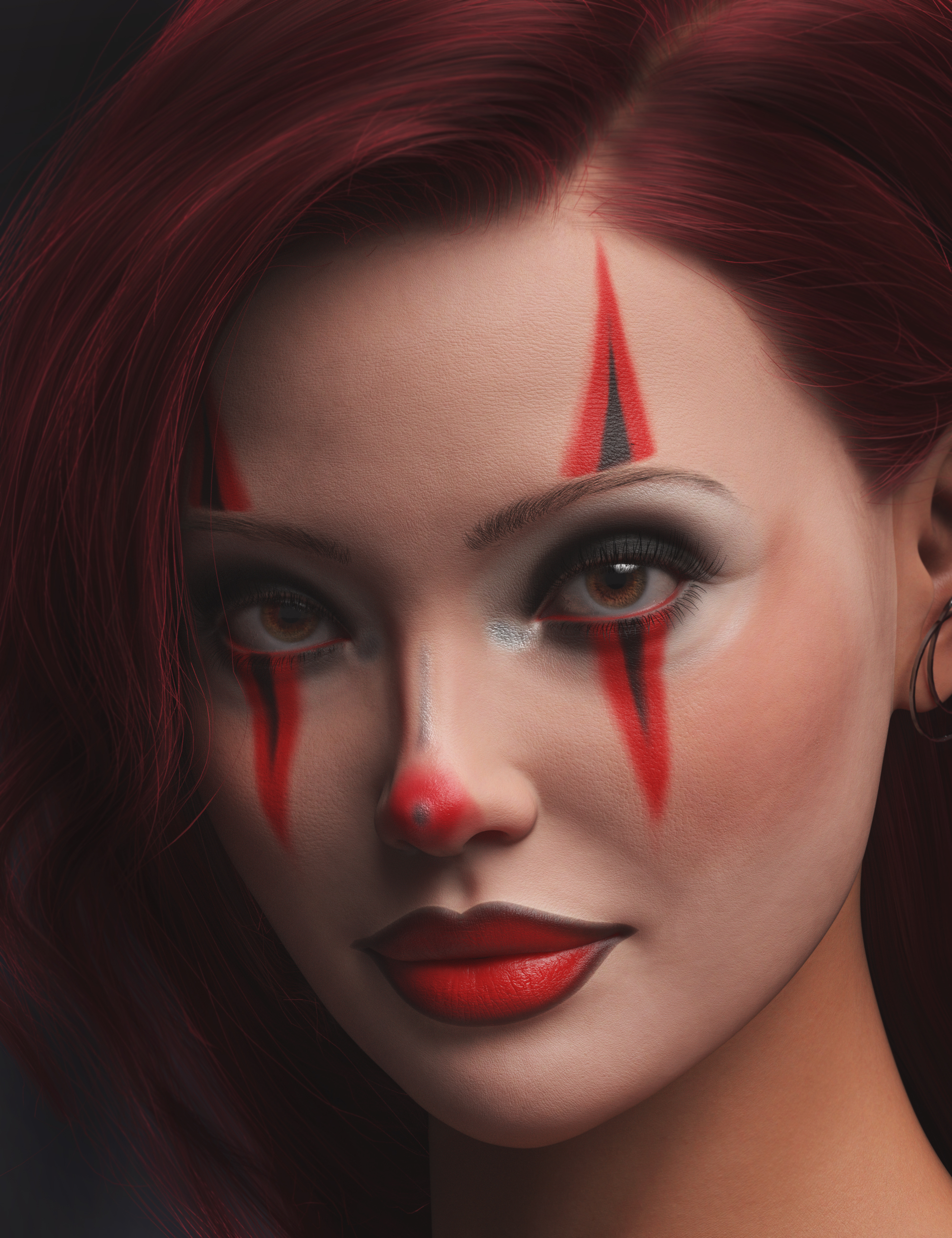 Carnival Chaos LIE Makeup For Genesis 9 & Poses For Genesis 9 | Daz 3D