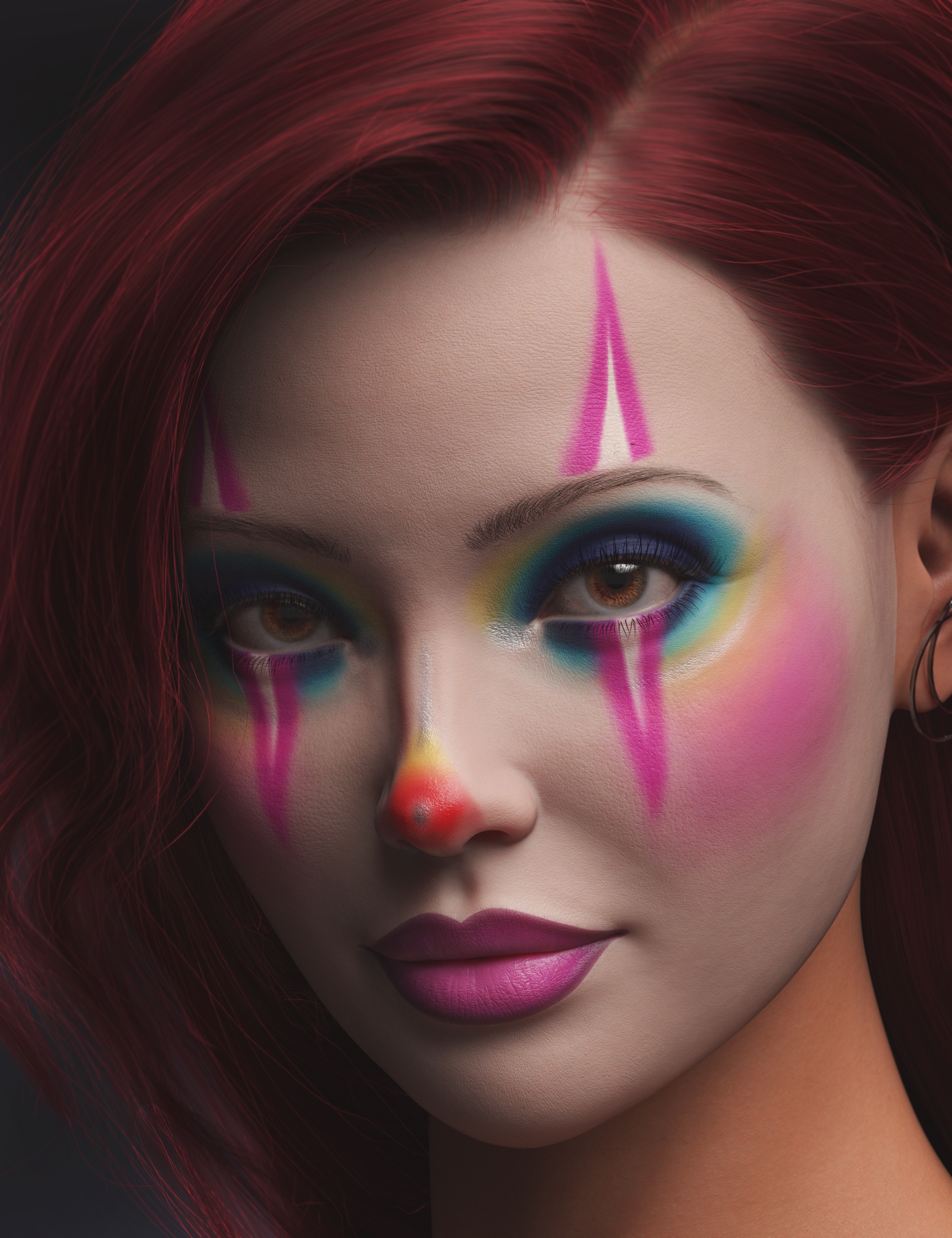 Carnival Chaos LIE Makeup For Genesis 9 & Poses For Genesis 9 | Daz 3D
