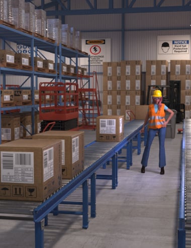 FG Packing Warehouse Bundle | Daz 3D