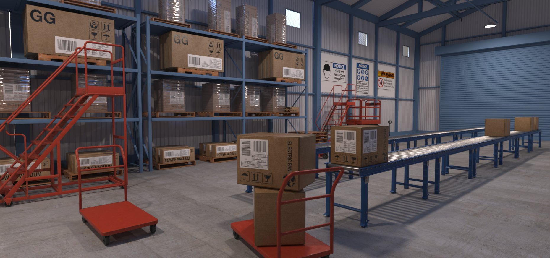 FG Packing Warehouse Bundle | Daz 3D