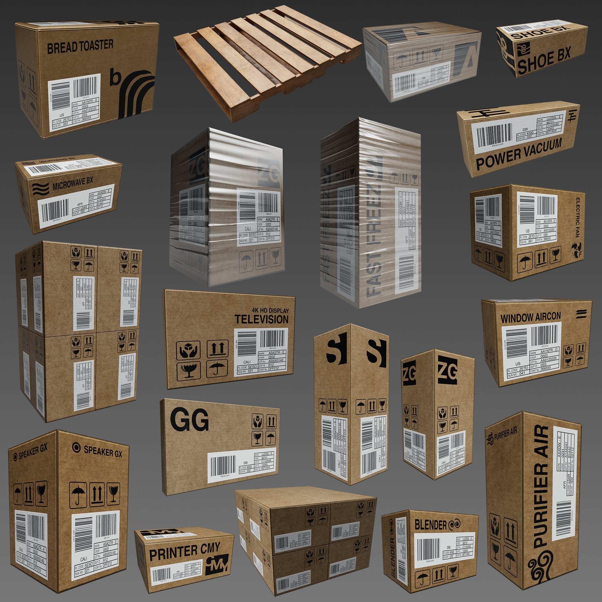 FG Packing Warehouse Bundle | Daz 3D