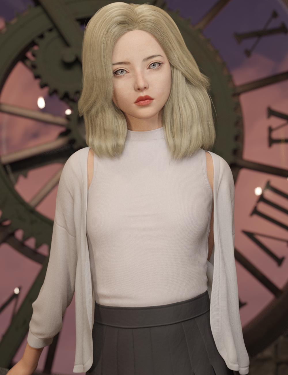 EG KNDE Hair,Hncm,Lonz,and EG Lovely Poses for Genesis 9 Bundle | Daz 3D