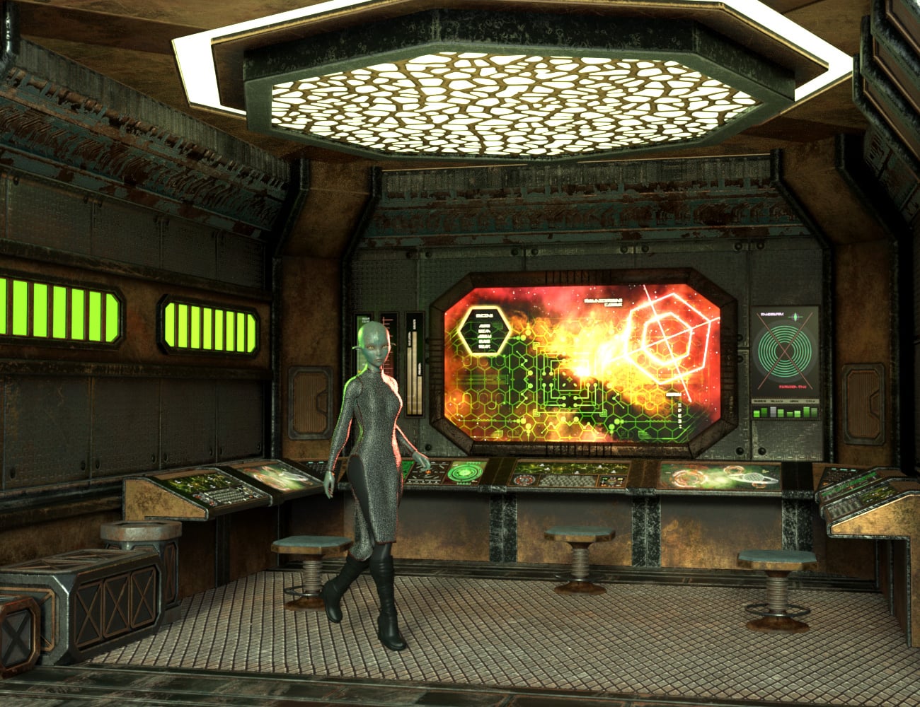 Sci-Fi Background Vignette | Daz 3D