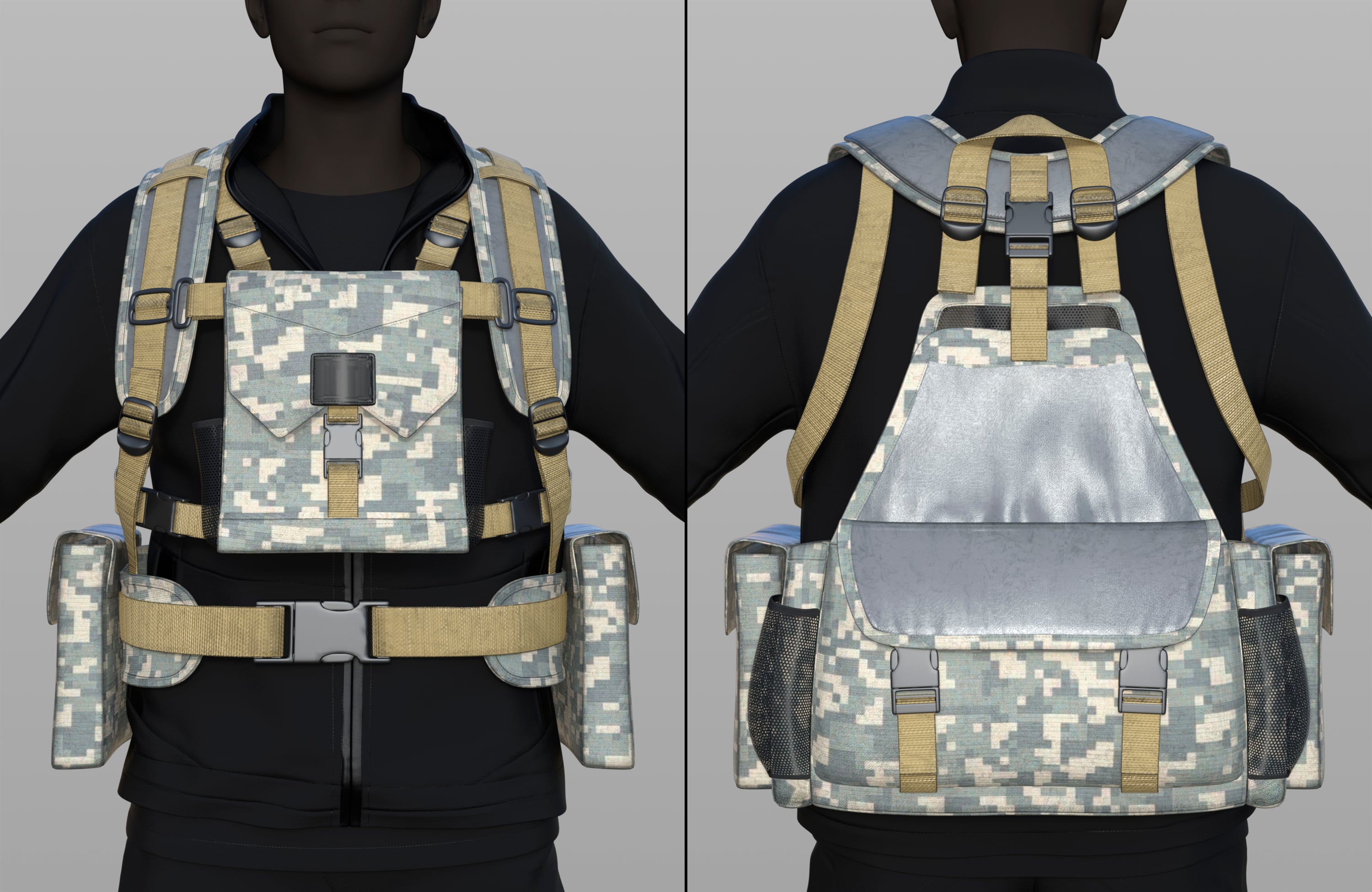 Adventure Hunter Vest for Genesis 9 | Daz 3D
