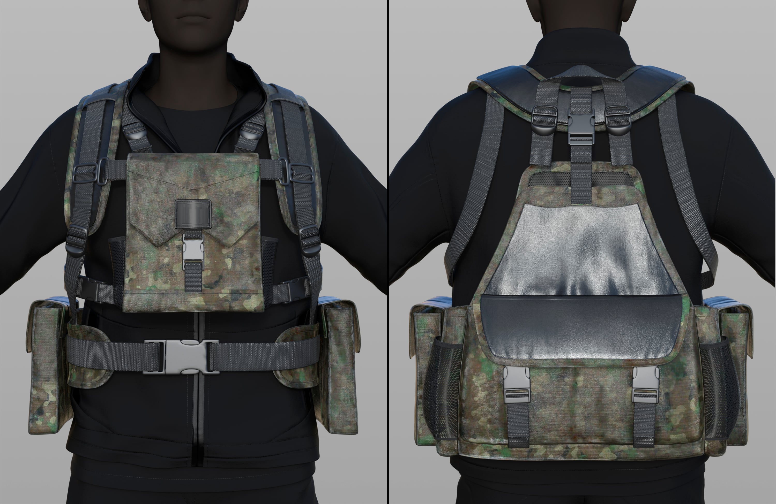 Adventure Hunter Vest for Genesis 9 | Daz 3D