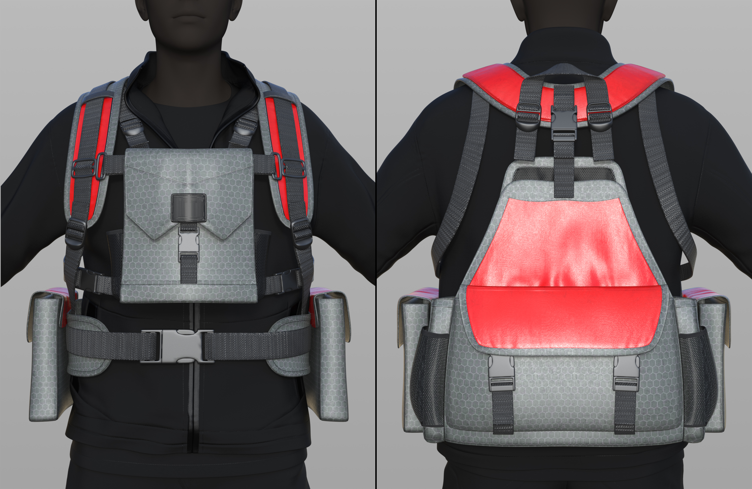 Adventure Hunter Vest for Genesis 9 | Daz 3D