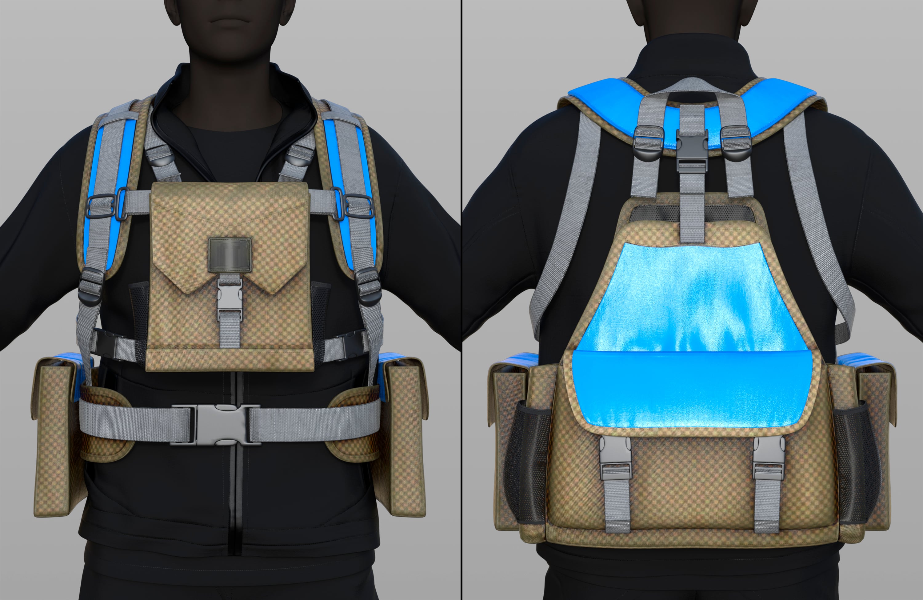 Adventure Hunter Vest for Genesis 9 | Daz 3D