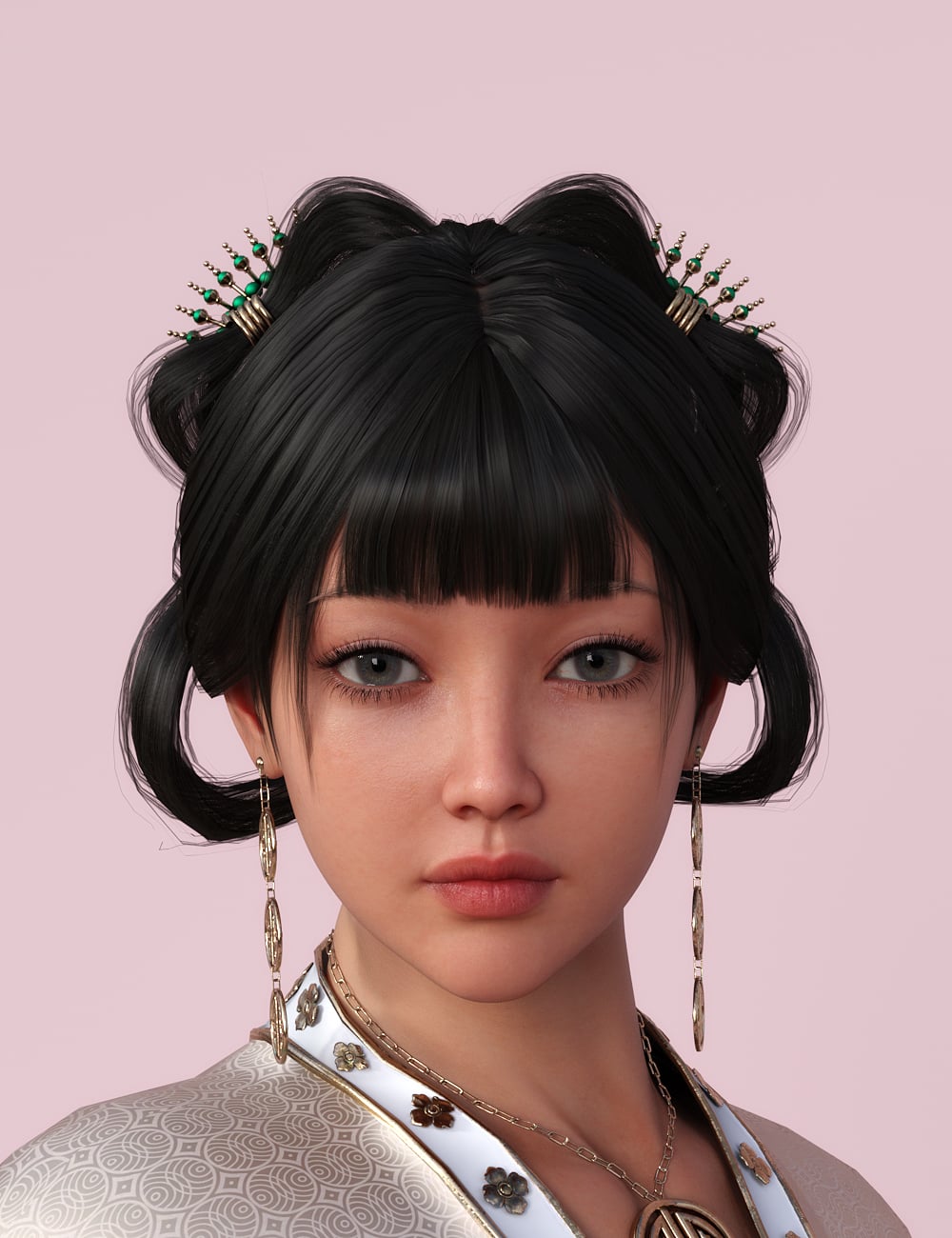 Princess Xi Royal Asian Bundle for Genesis 8, 8.1 and 9 Females | Daz 3D