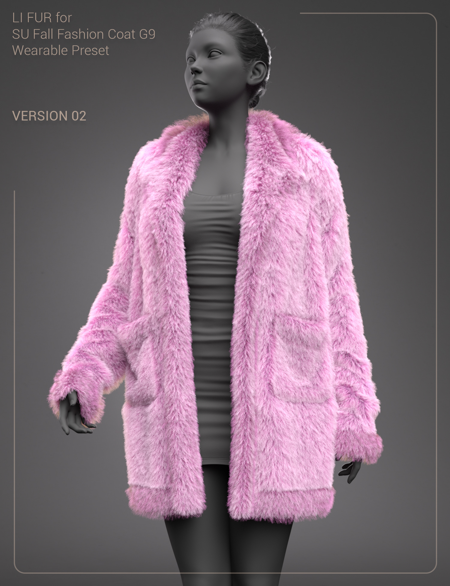 LI FUR for SU Fall Fashion Coat for Genesis 9 | Daz 3D