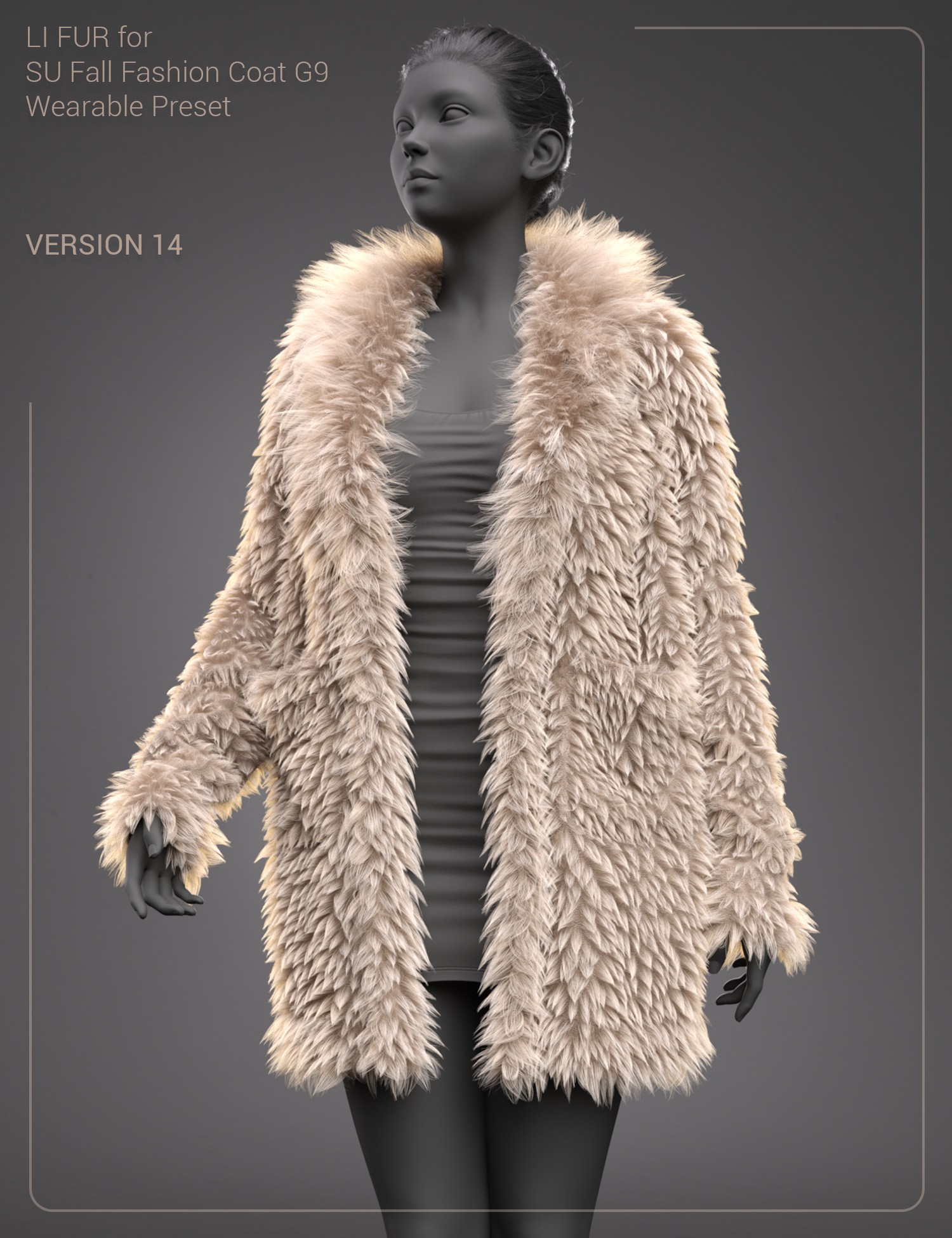 LI FUR for SU Fall Fashion Coat for Genesis 9 | Daz 3D