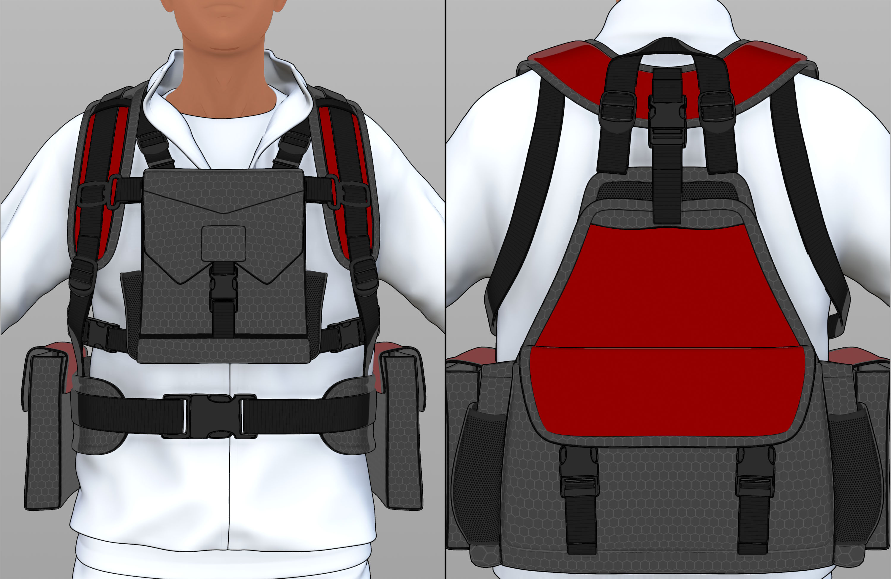 Adventure Hunter Vest Toon for Genesis 9 | Daz 3D