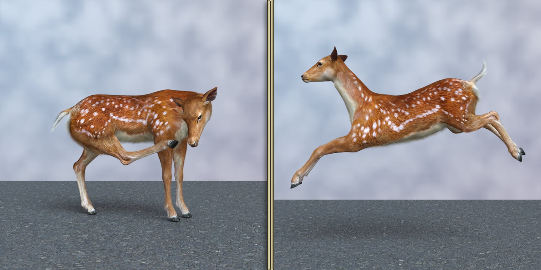 Deer Me Poses for DA Deer | Daz 3D