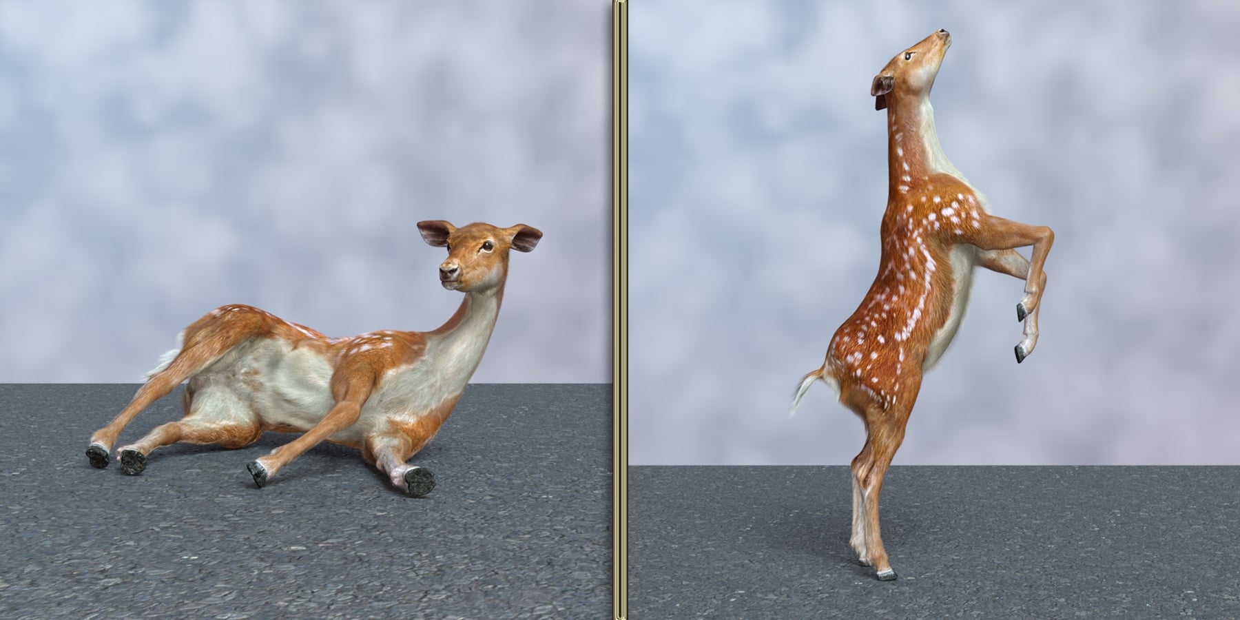 Deer Me Poses for DA Deer | Daz 3D