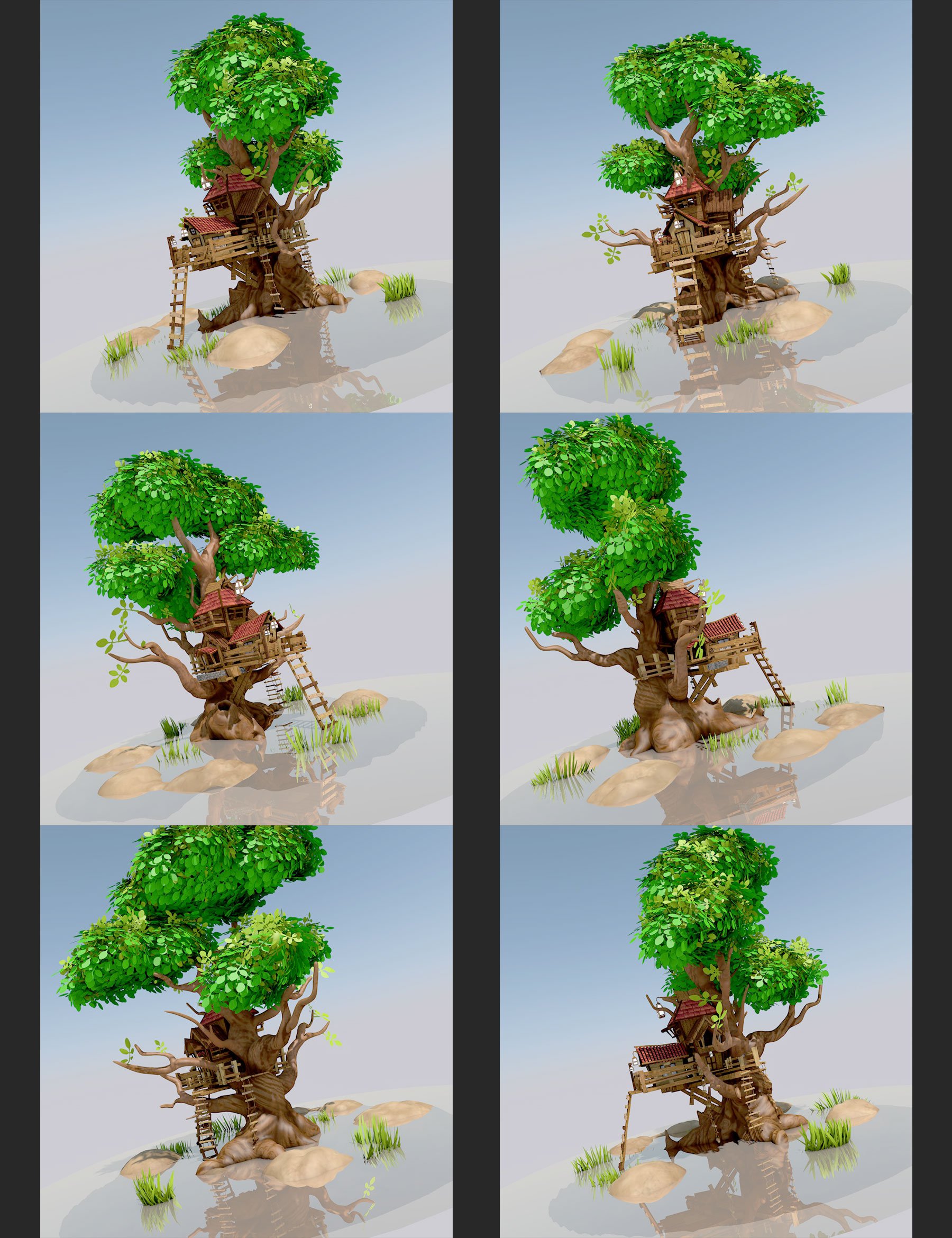 GNBD Fairy Tree House 1 | Daz 3D