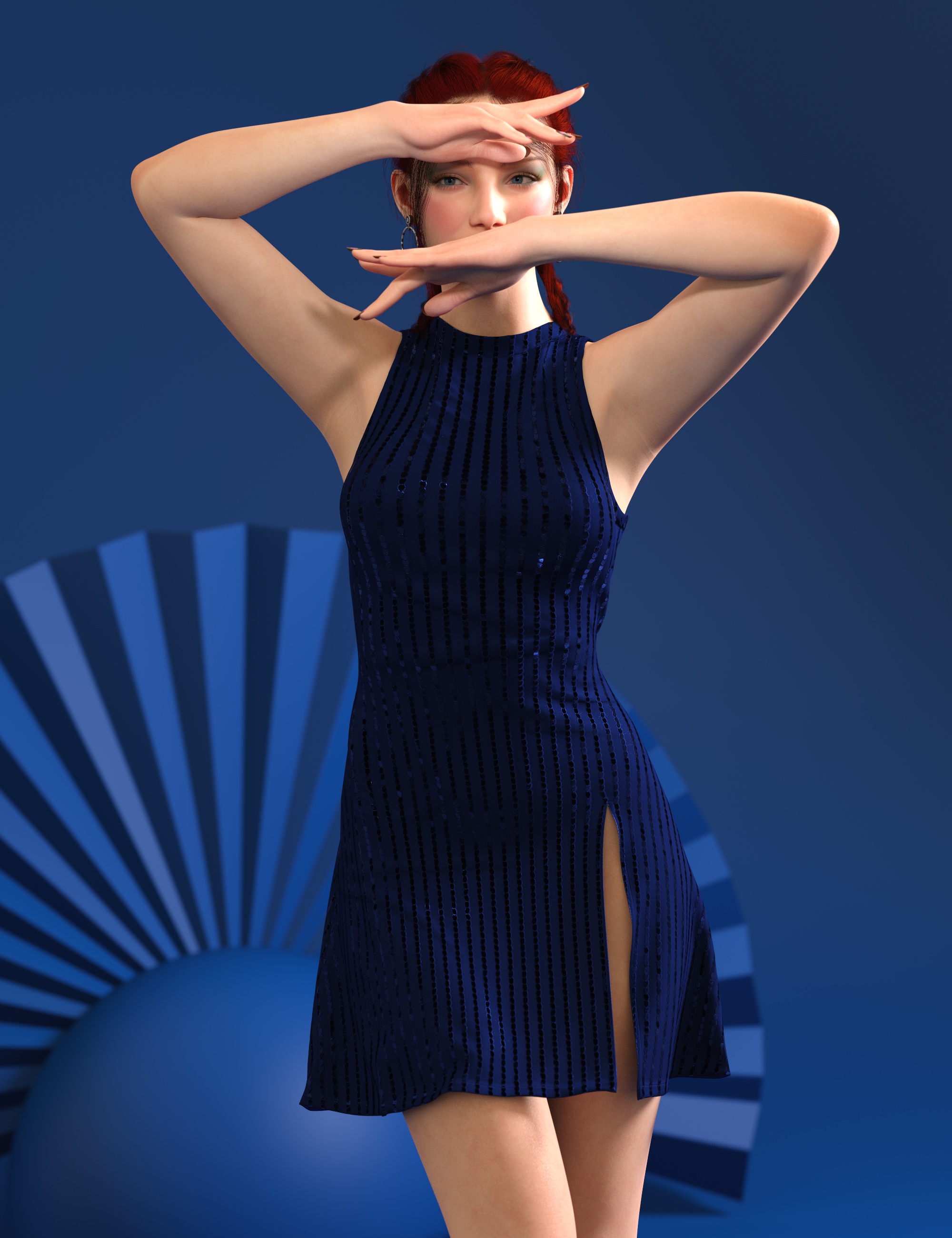 dForce Zabella Dress for Genesis 9 | Daz 3D