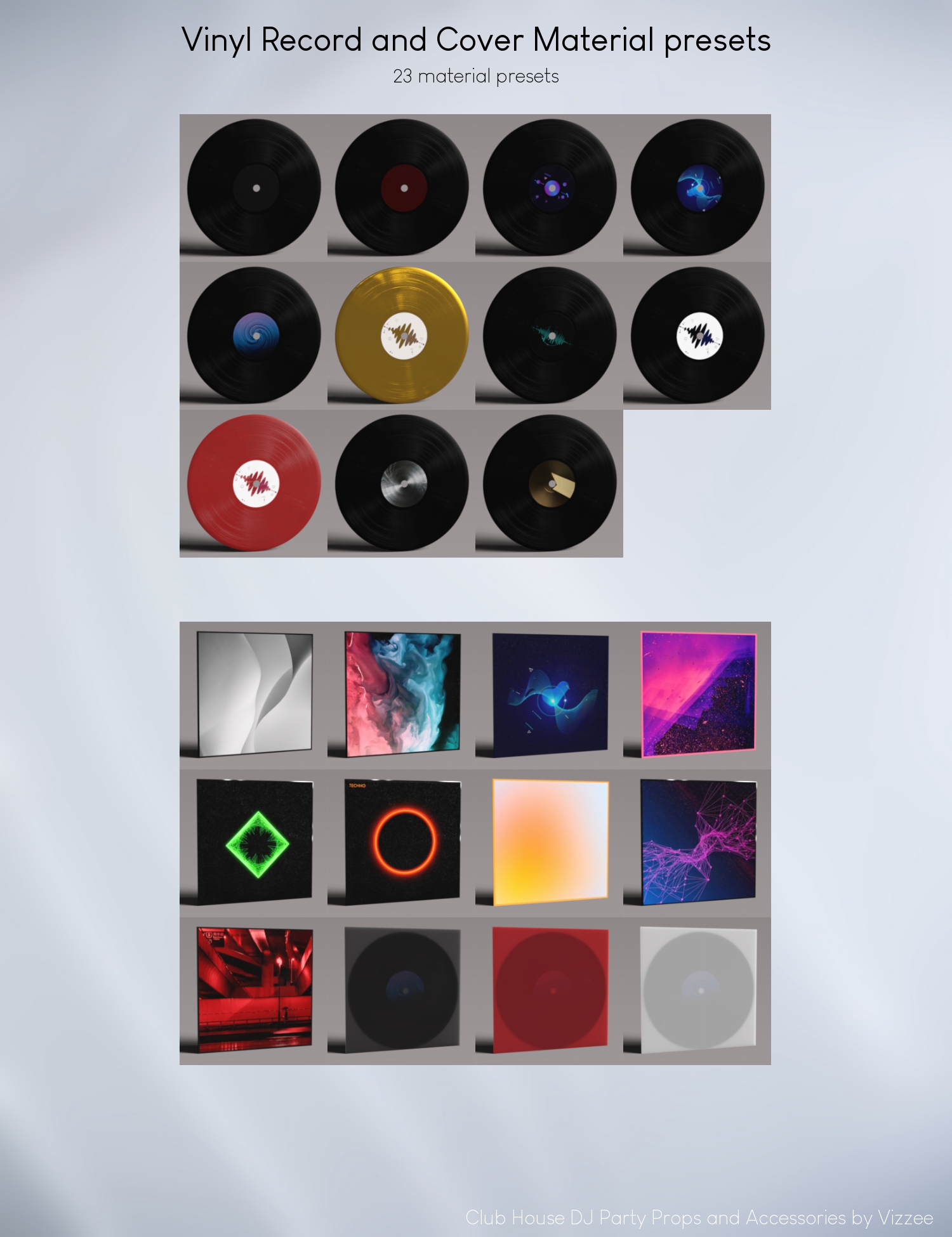Club House DJ Party Props and Accessories | Daz 3D