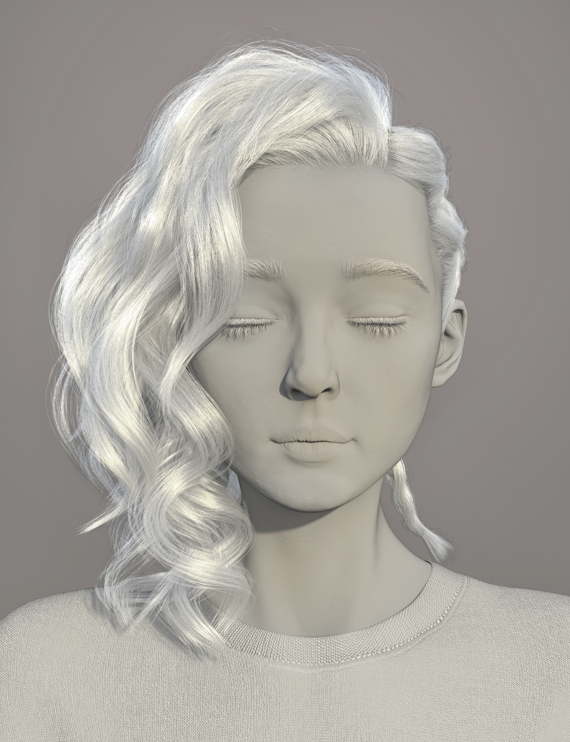 dForce Strand-Based FE Cyberpunk Hair for Genesis 9 | Daz 3D