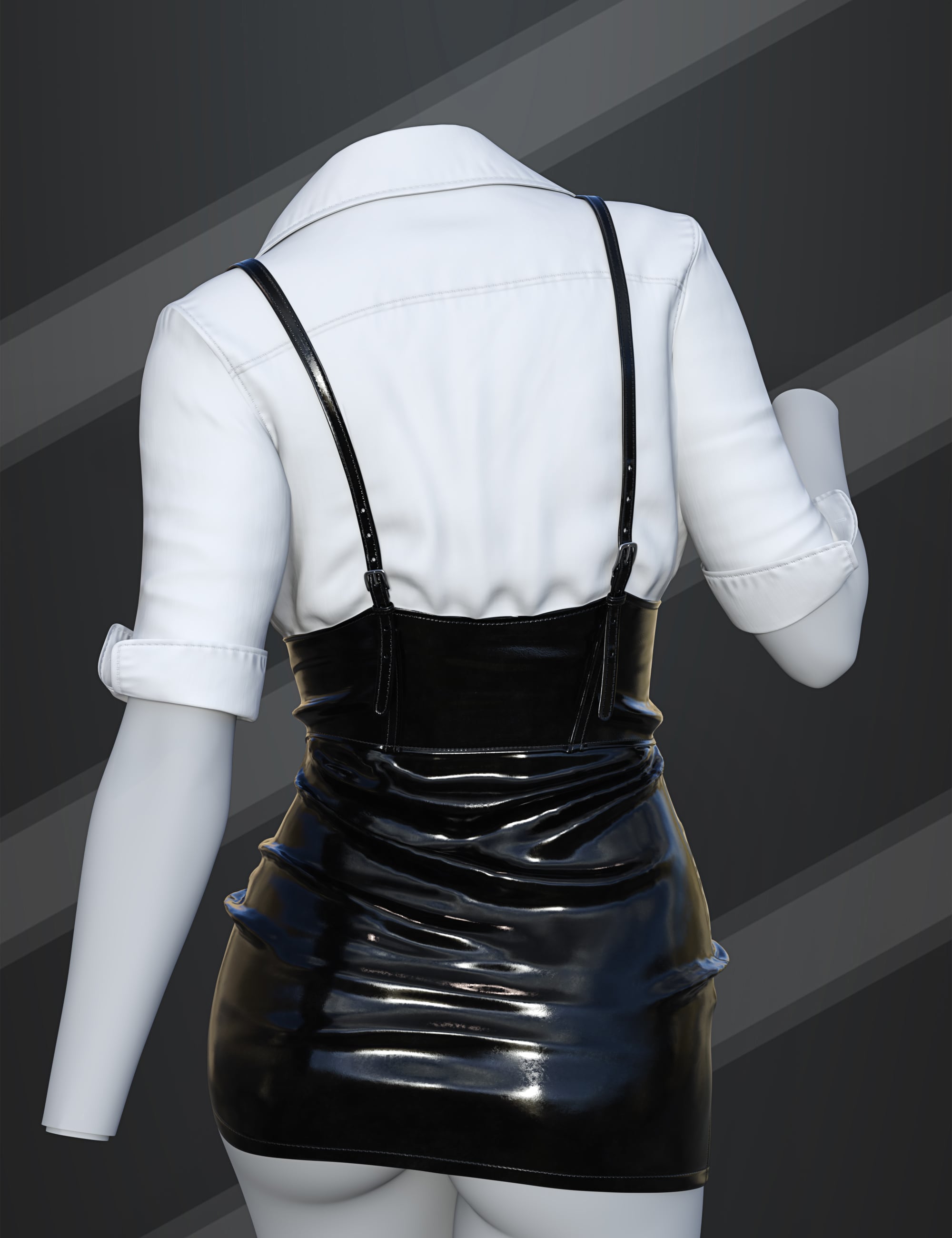 dForce SU Hot Secretary Uniform for Genesis 9, 8.1, and 8 Female ⋆ ...