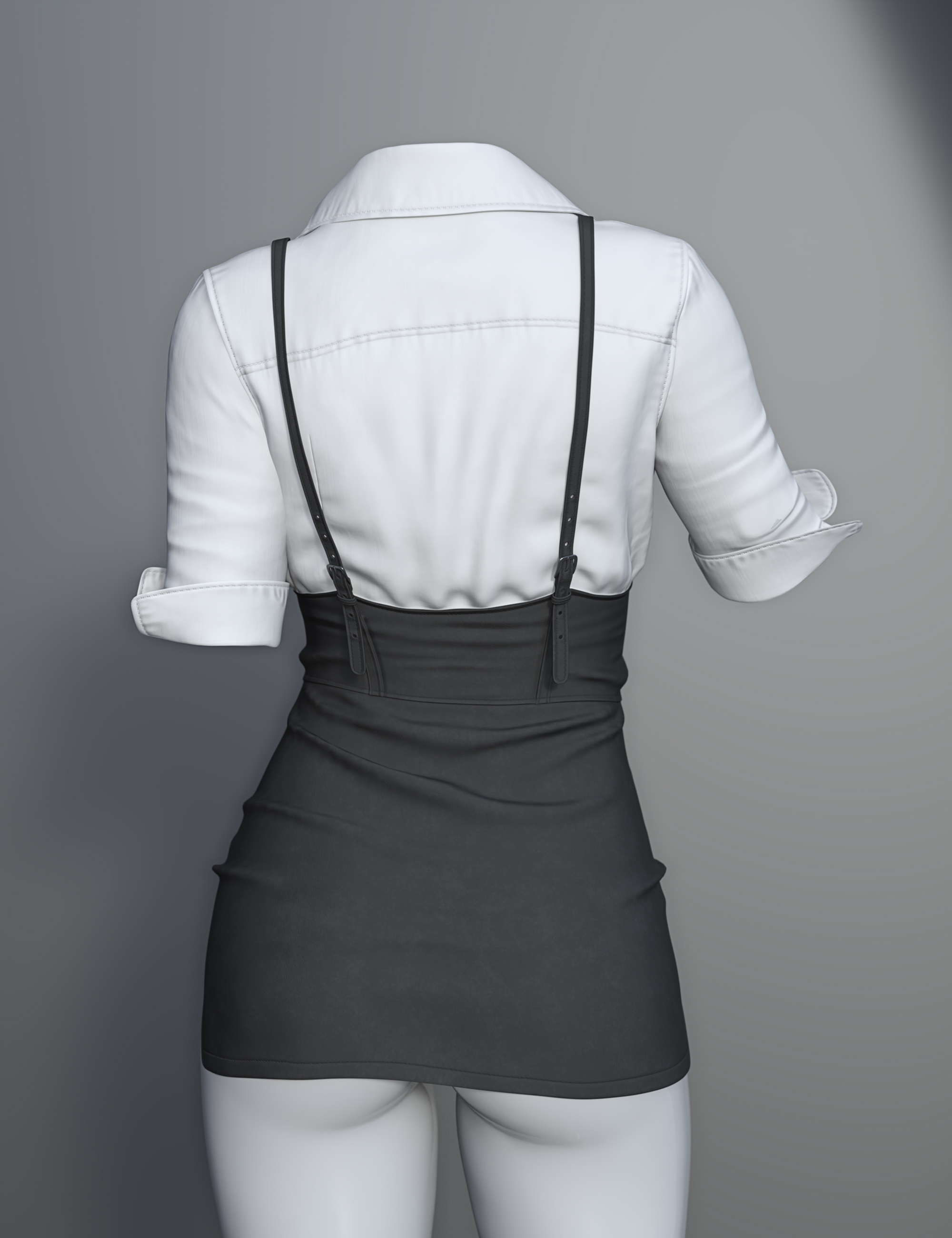 dForce SU Hot Secretary Uniform for Genesis 9, 8.1, and 8 Female | Daz 3D