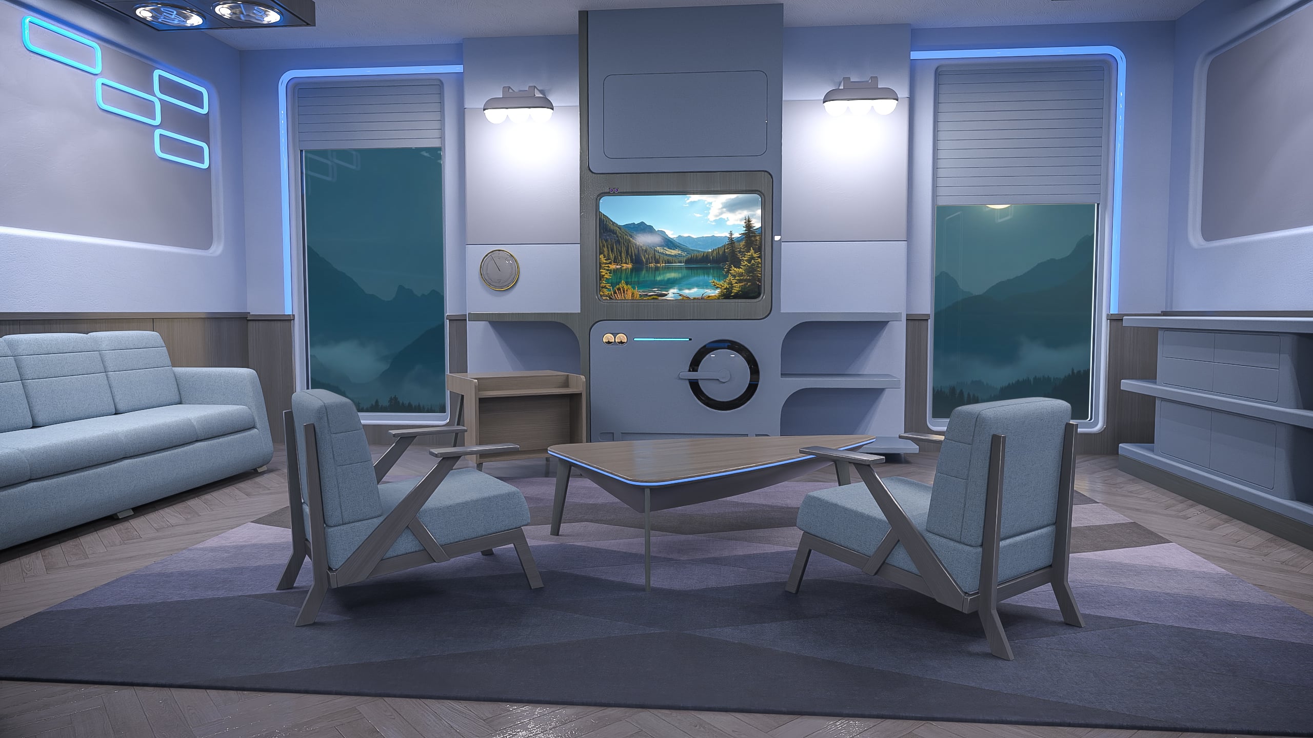 SE Futuristic Interior | Daz 3D