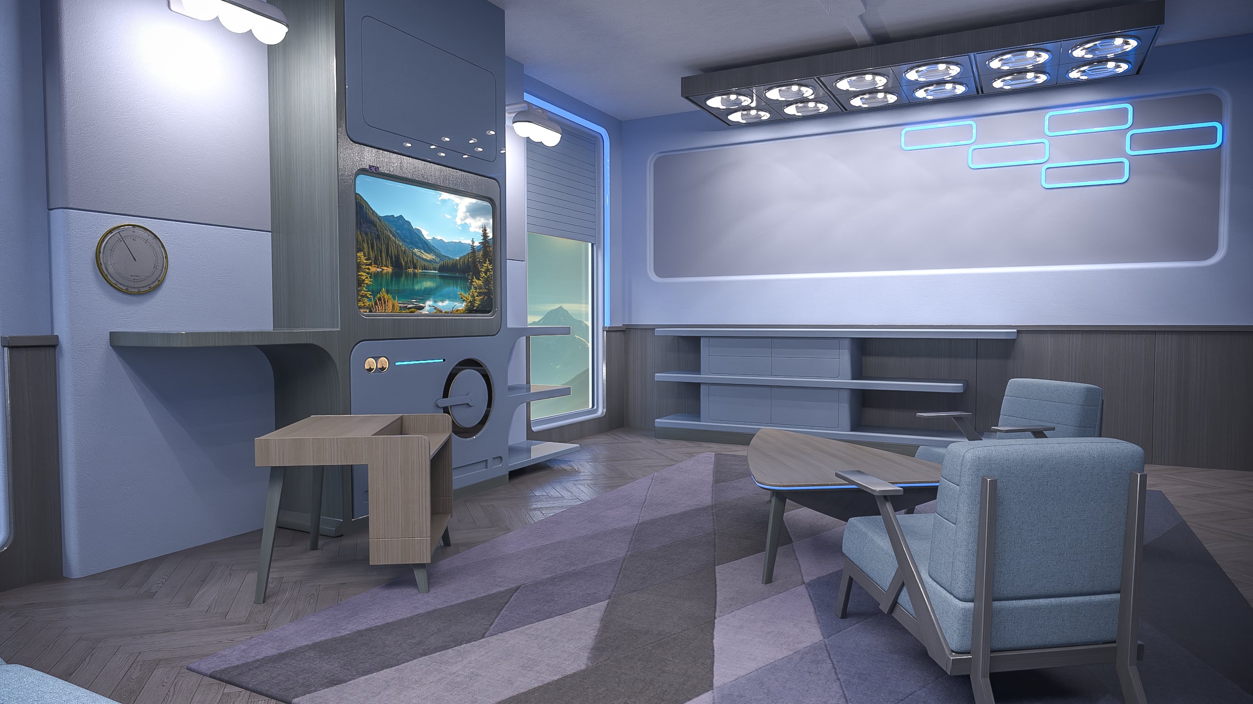 SE Futuristic Interior | Daz 3D