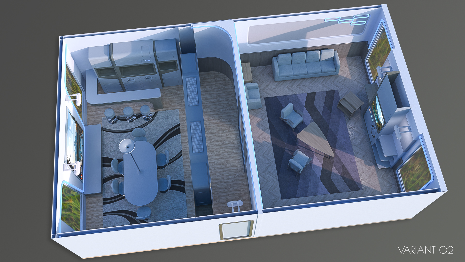 SE Futuristic Interior | Daz 3D
