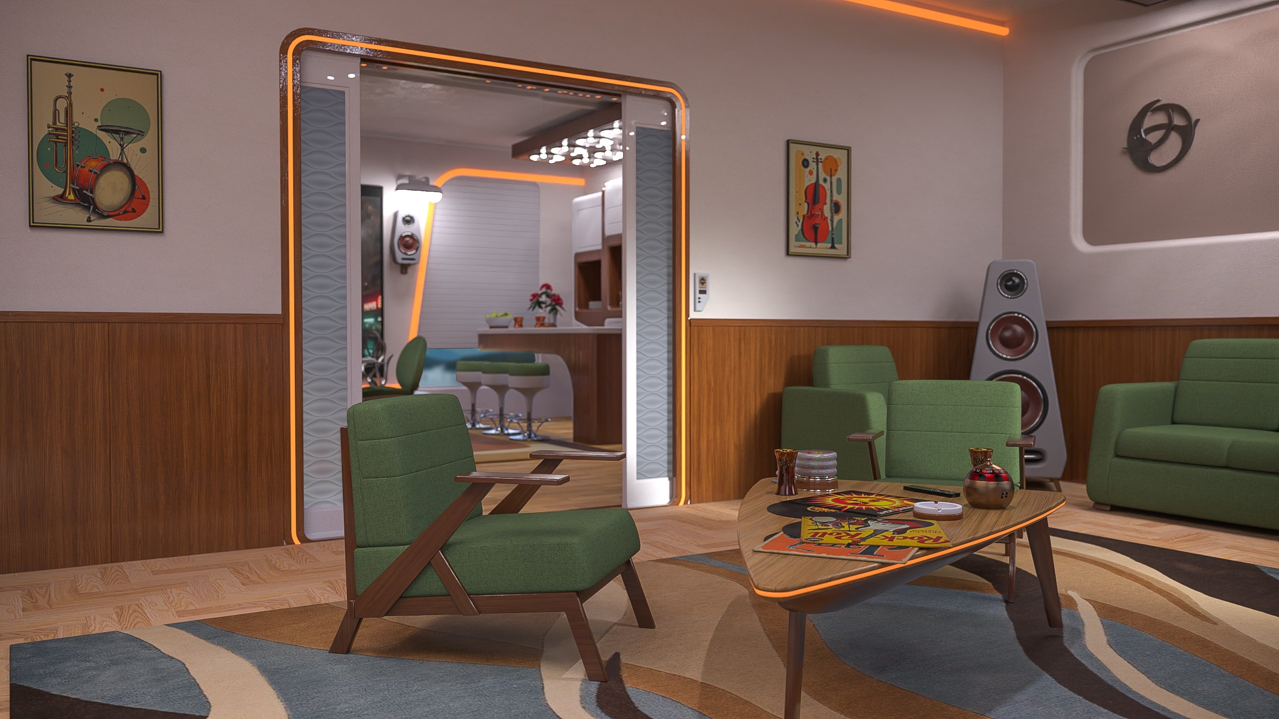 SE Futuristic Interior Props | Daz 3D