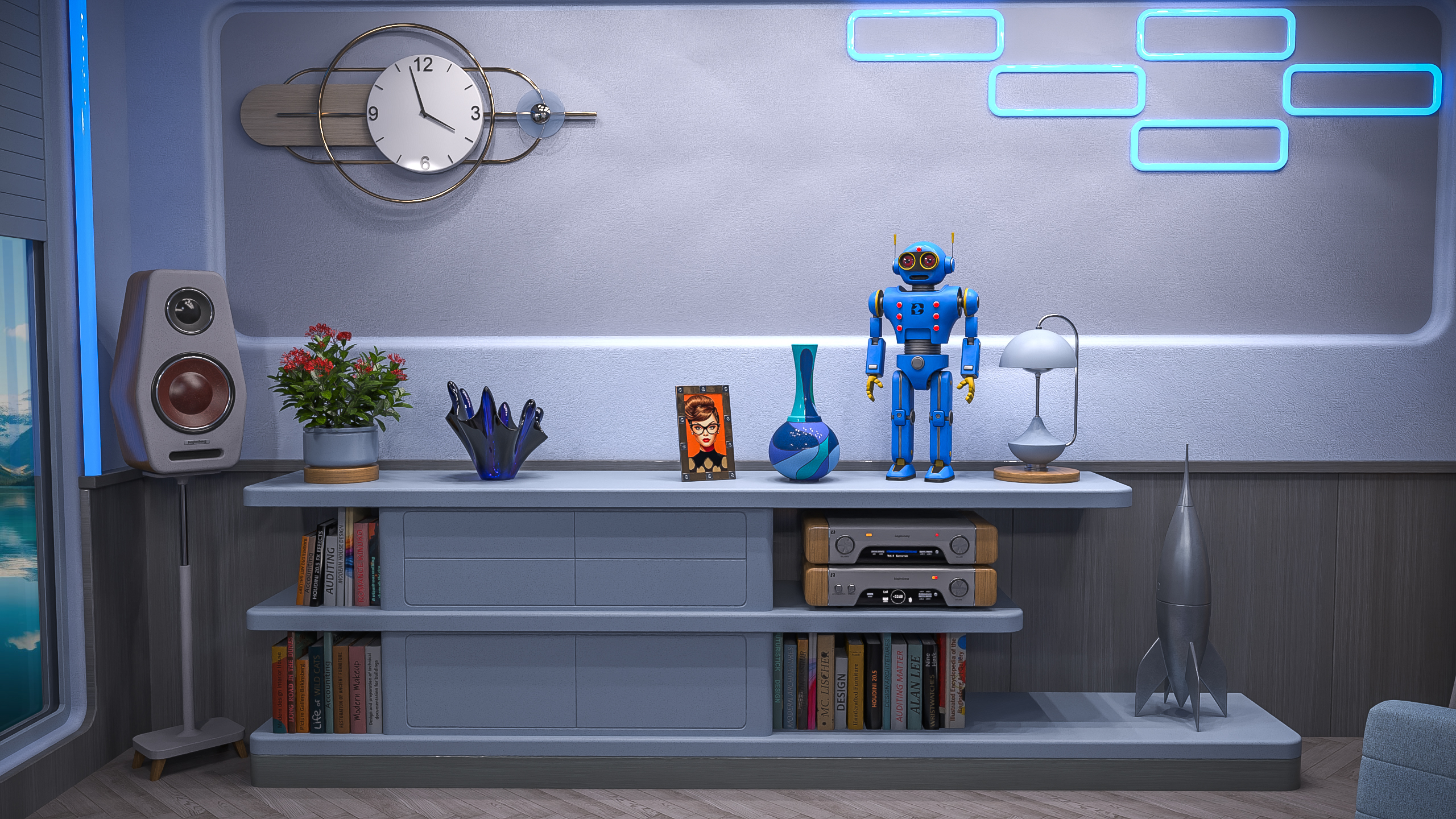 SE Futuristic Interior Props | Daz 3D