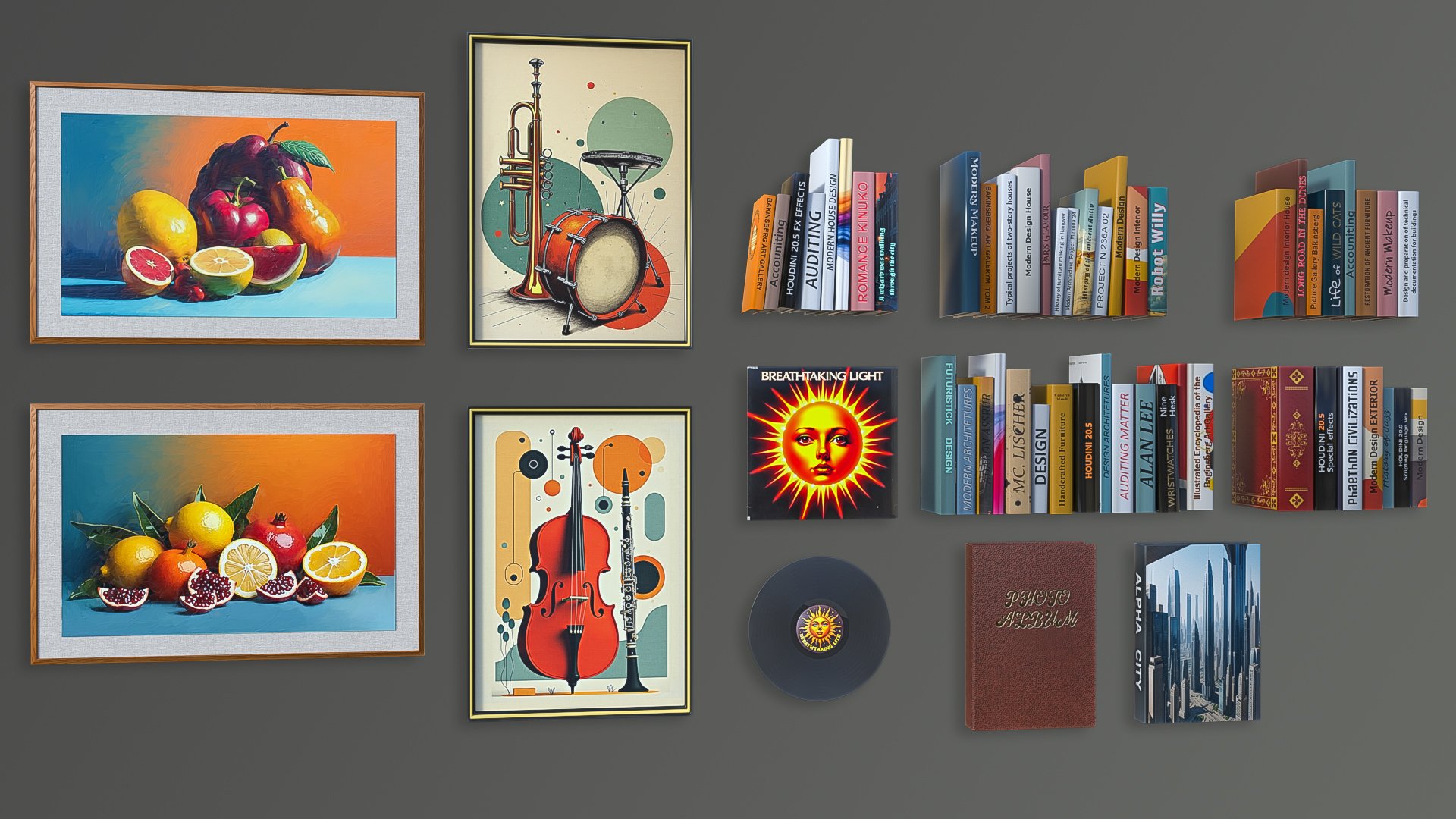 SE Futuristic Interior Props | Daz 3D