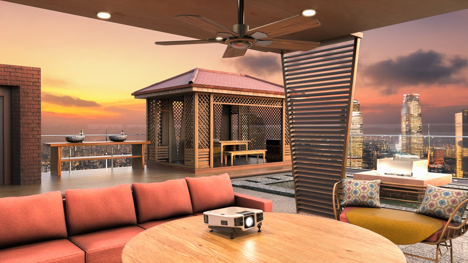 Rooftop Cottage | Daz 3D