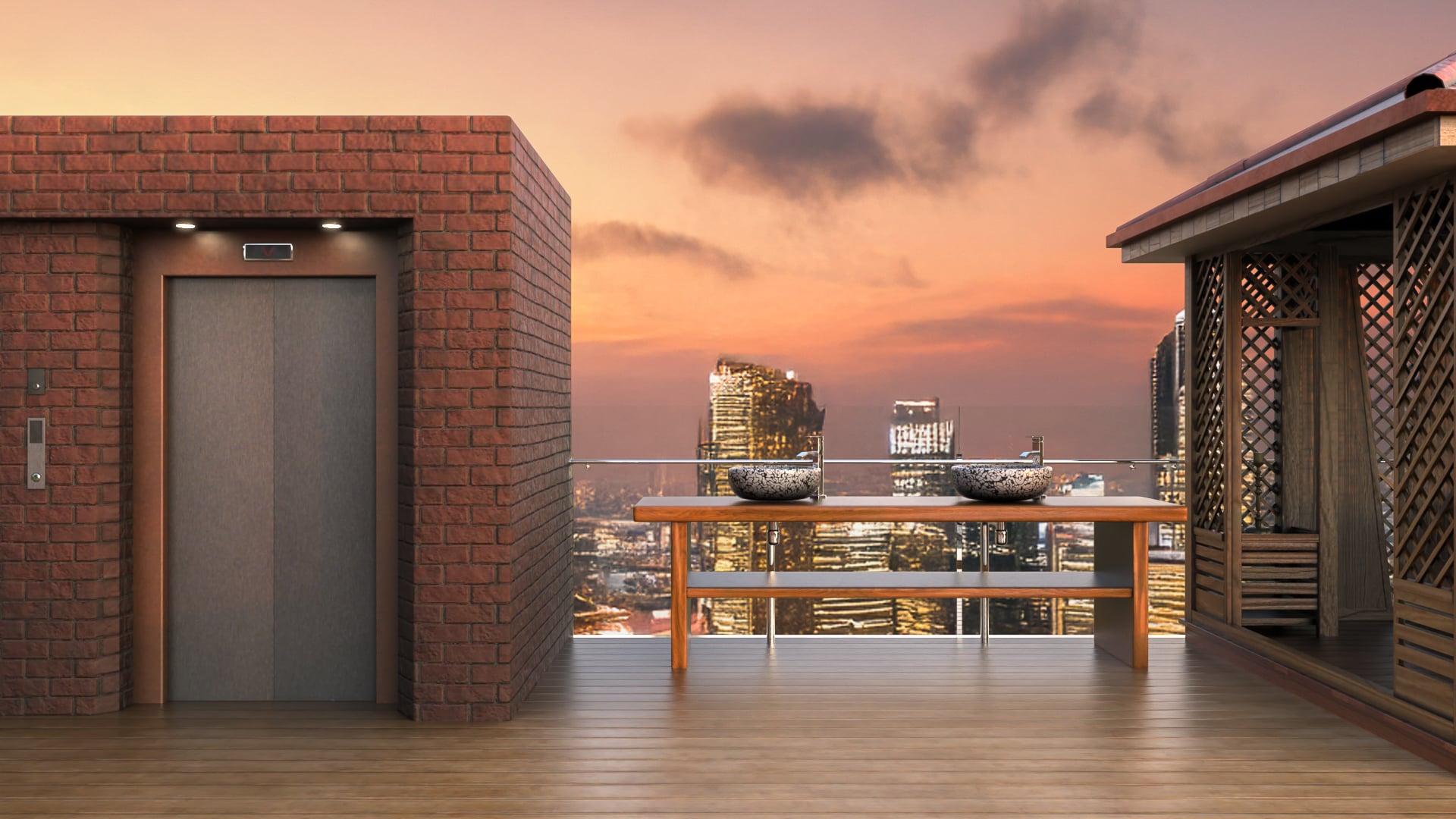 Rooftop Cottage | Daz 3D