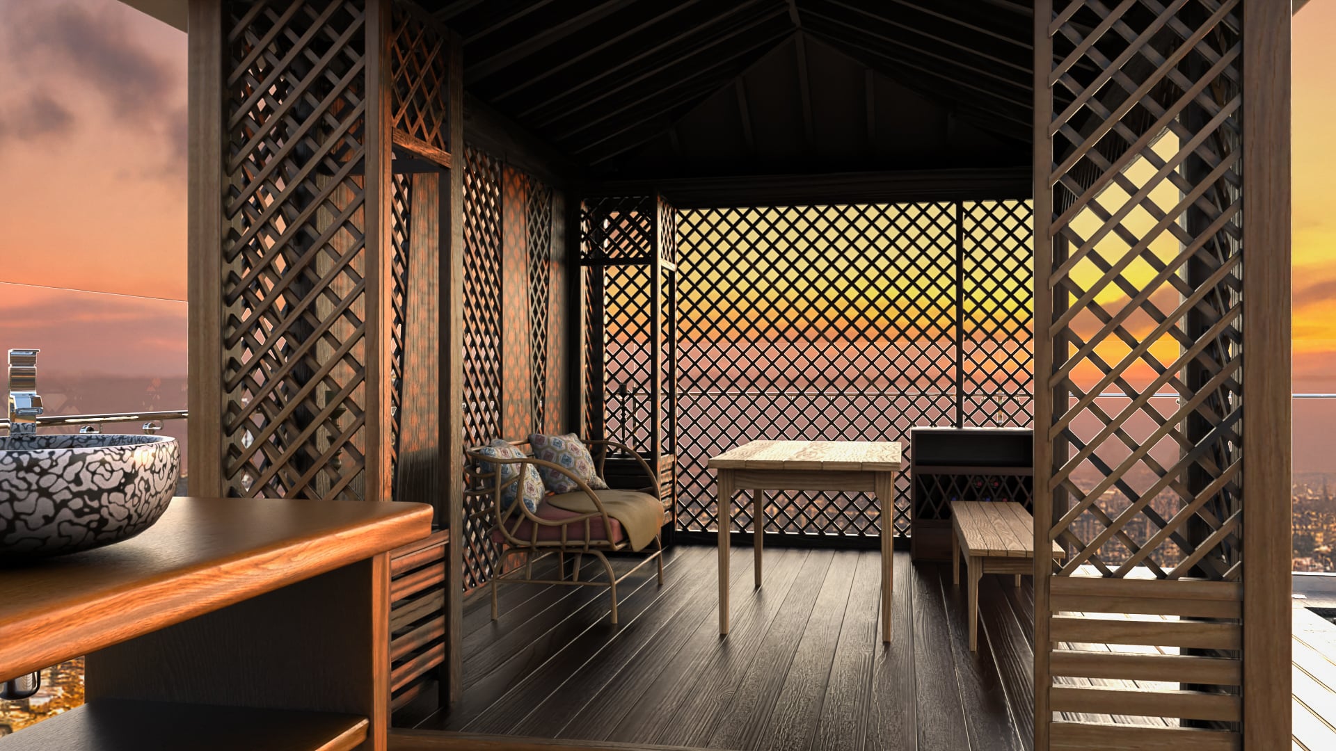 Rooftop Cottage | Daz 3D