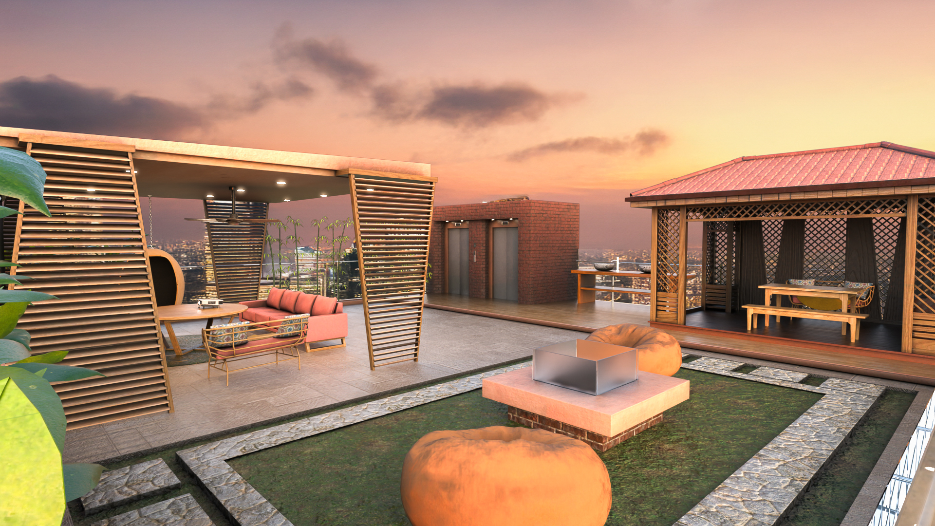 Rooftop Cottage | Daz 3D