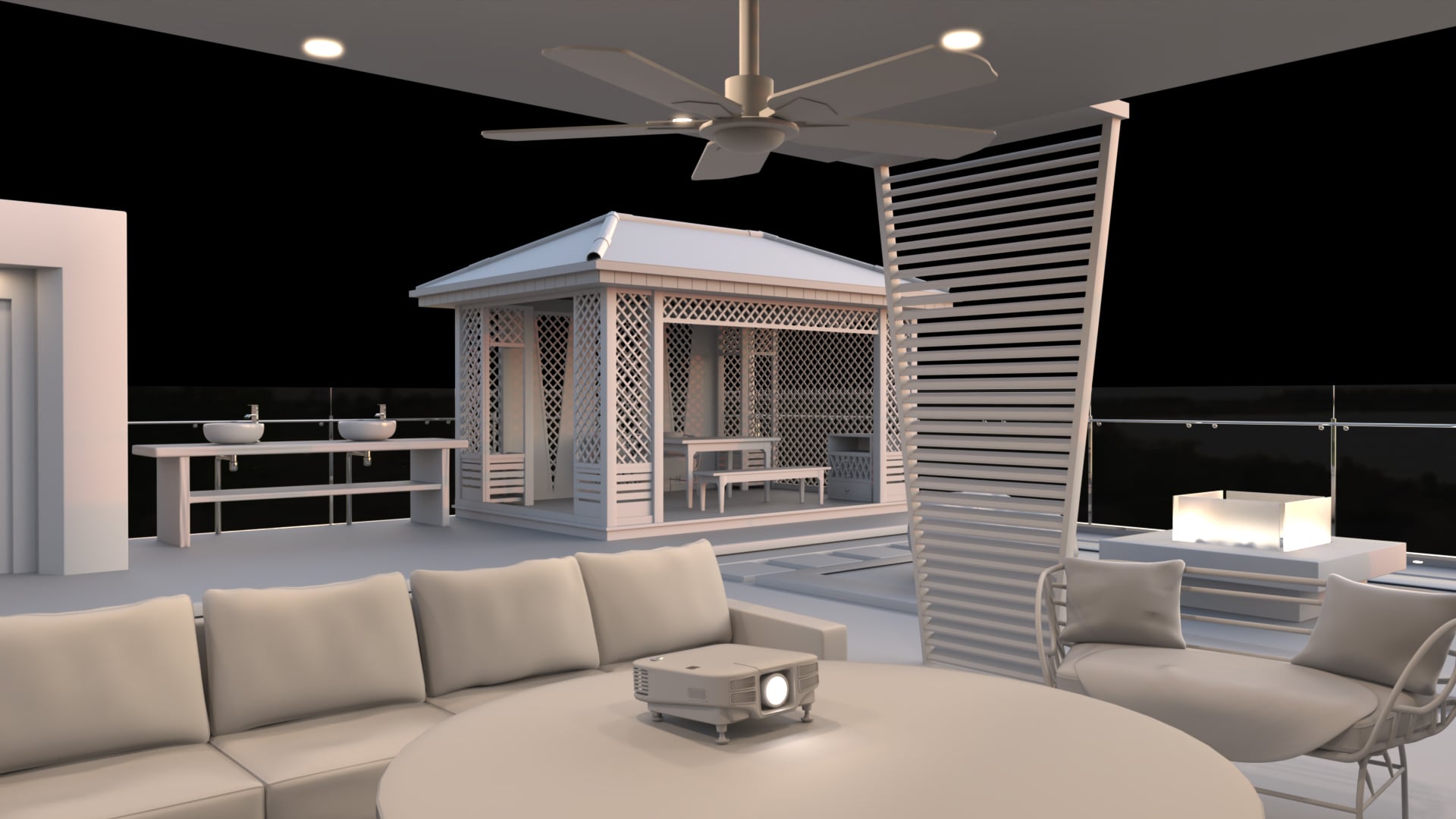 Rooftop Cottage | Daz 3D