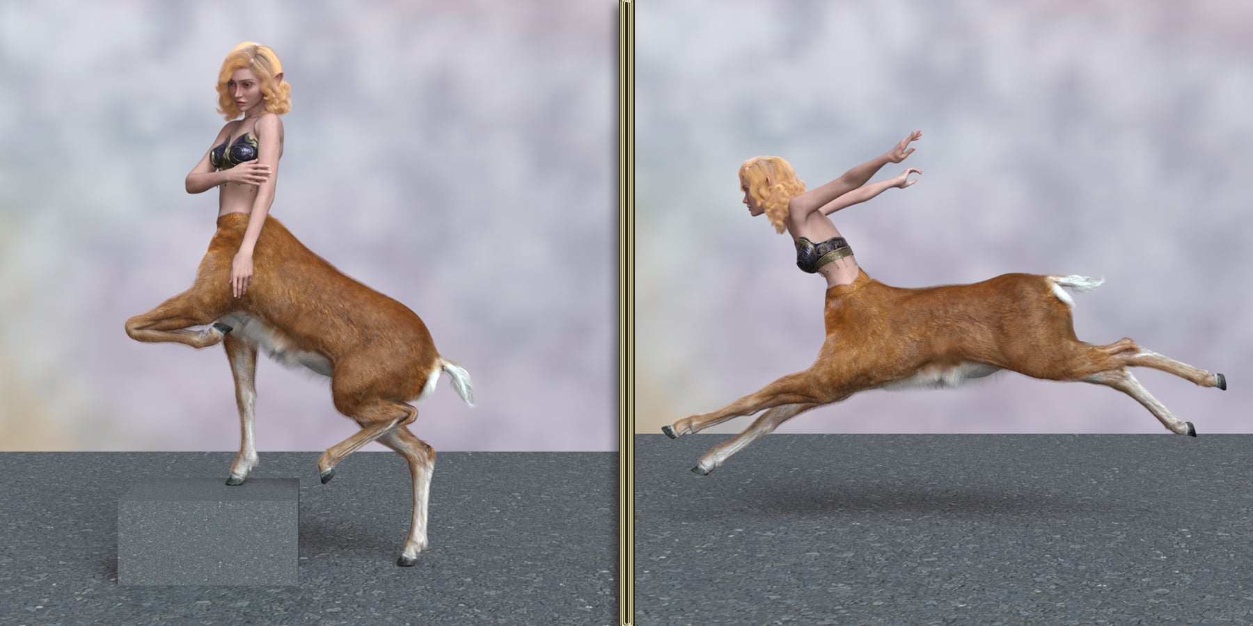 Cute Centaur Hierarchical Poses for Cervitaur and Centaur 9 | Daz 3D