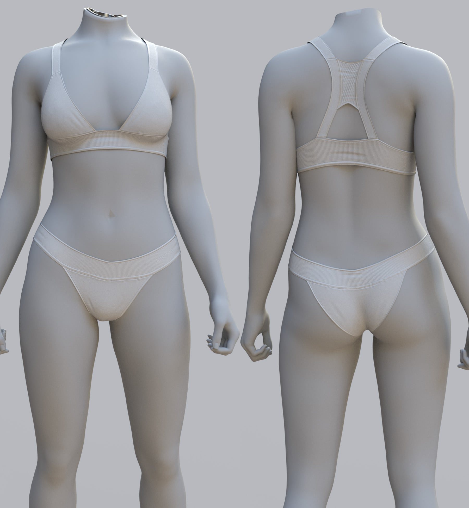 dForce Active Style Bikini for Genesis 9 | Daz 3D
