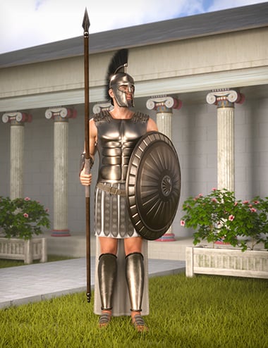 MD dForce Greek Hoplite Armor for Genesis 8, 8.1 Males and 9 | Daz 3D