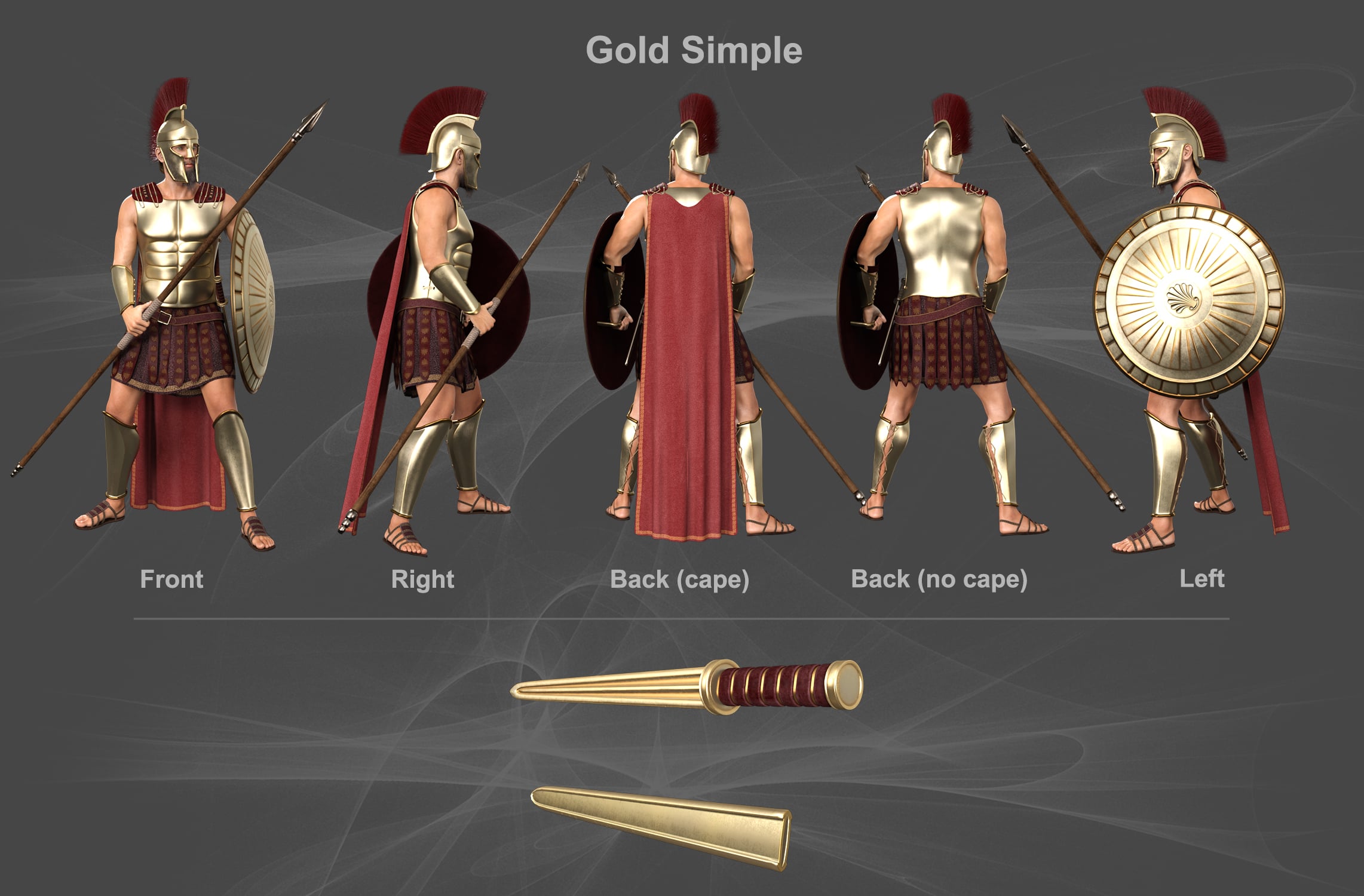 MD Hoplite Armor Textures | Daz 3D