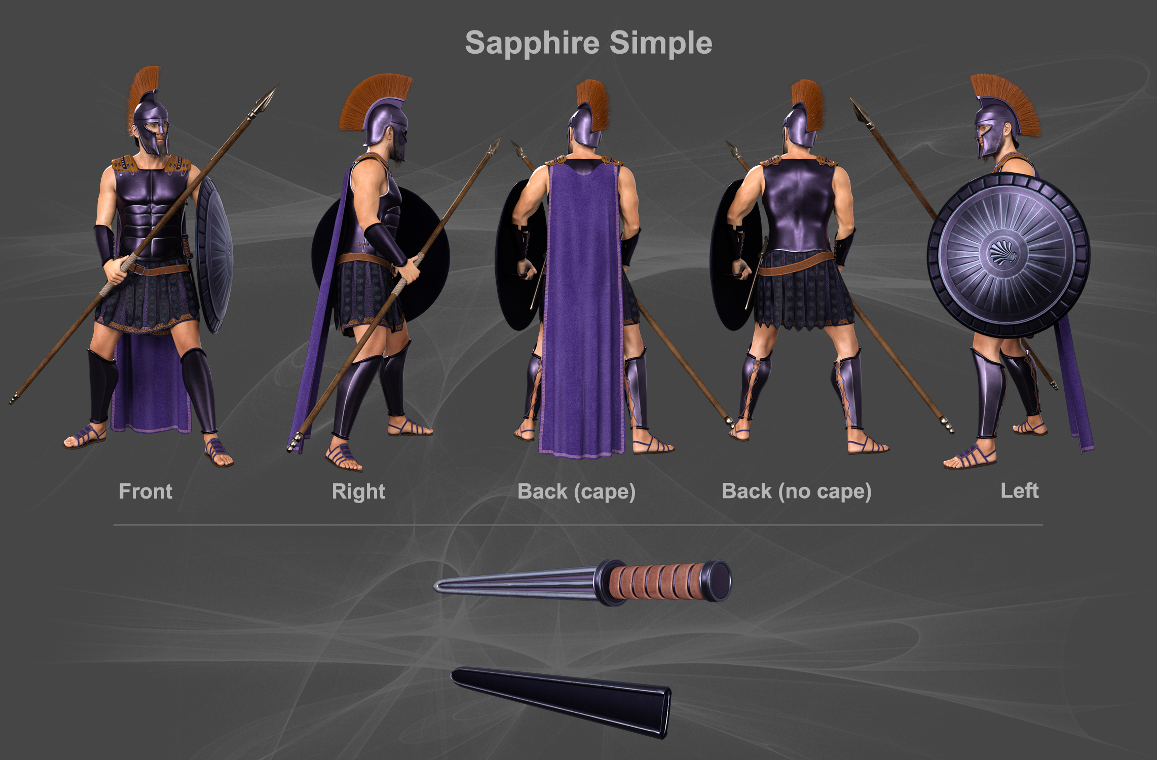 MD Hoplite Armor Textures | Daz 3D