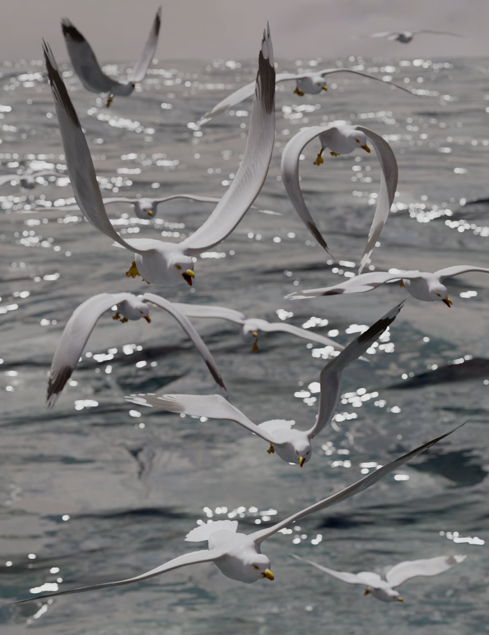 DS Flock Birds | Daz 3D