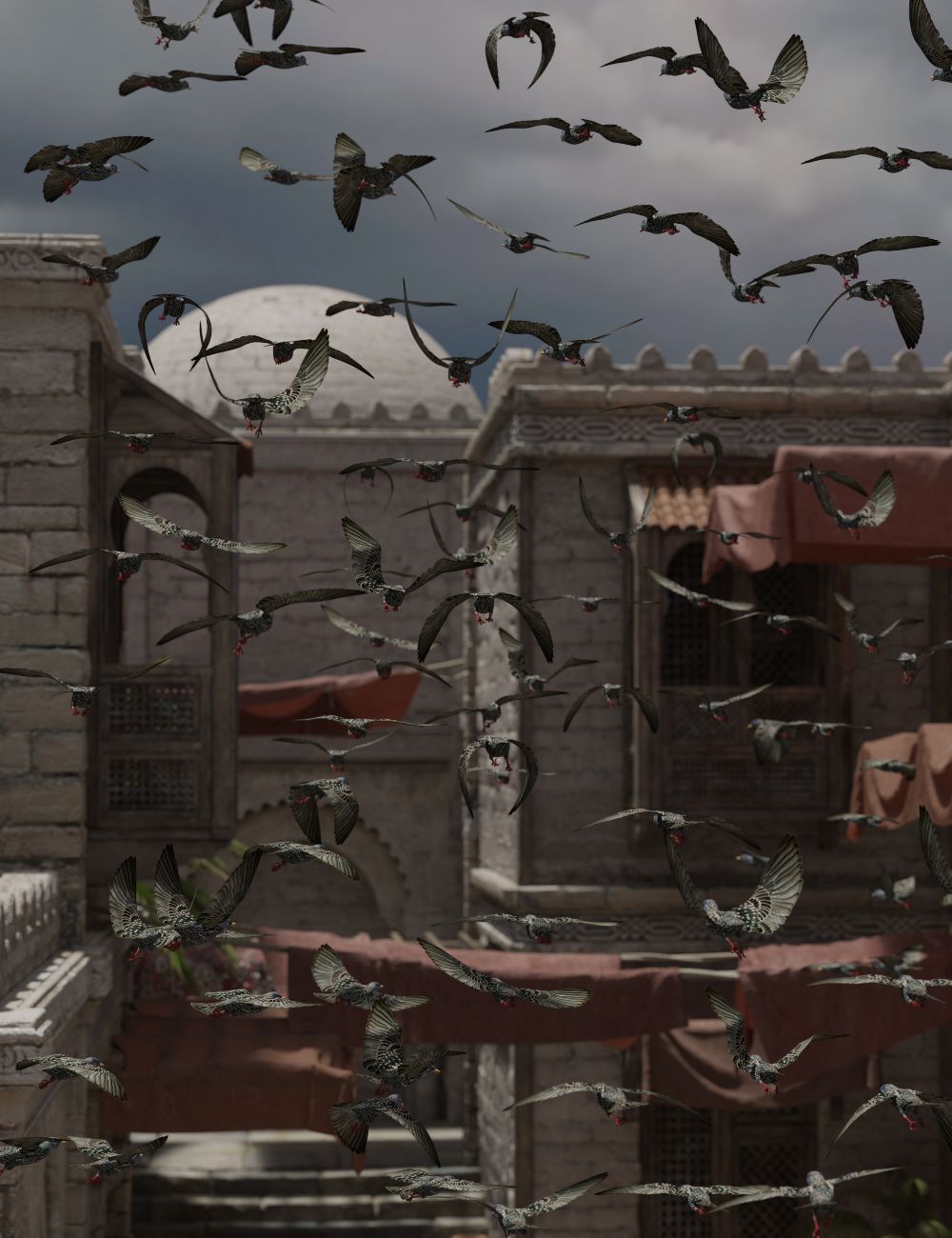 DS Flock Birds | Daz 3D
