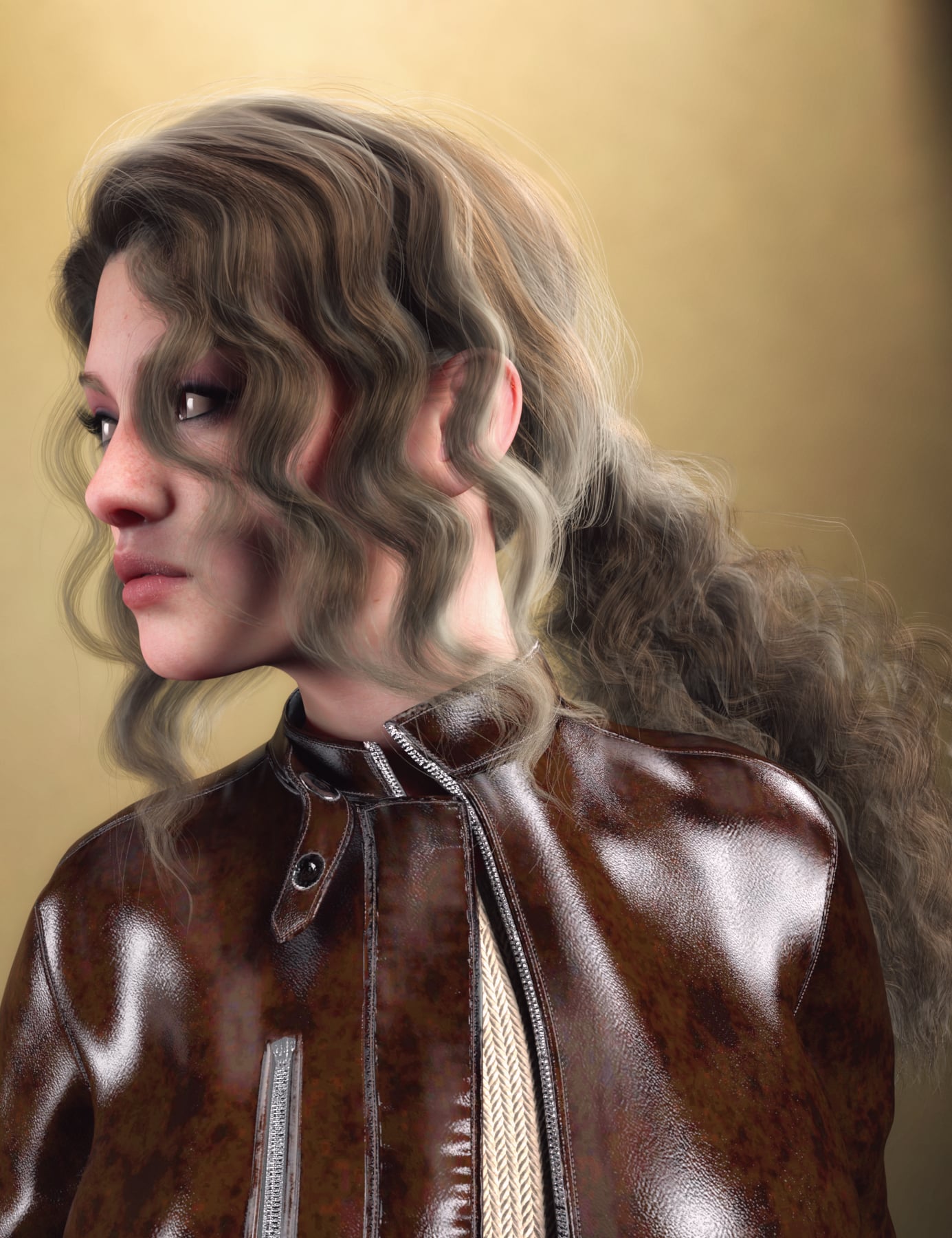 dForce CS Lisa Hair for Genesis 9 | Daz 3D