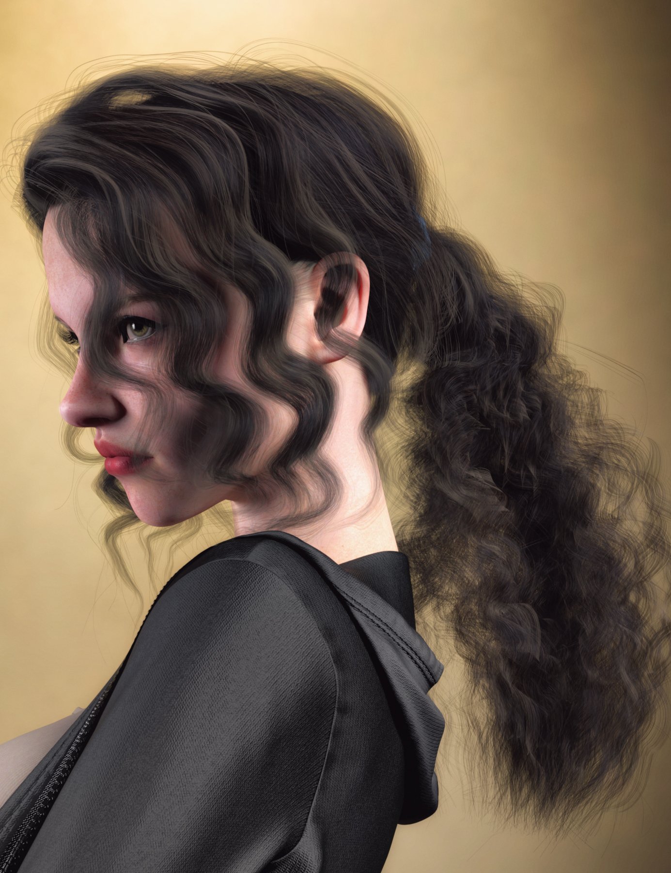 dForce CS Lisa Hair for Genesis 9 | Daz 3D