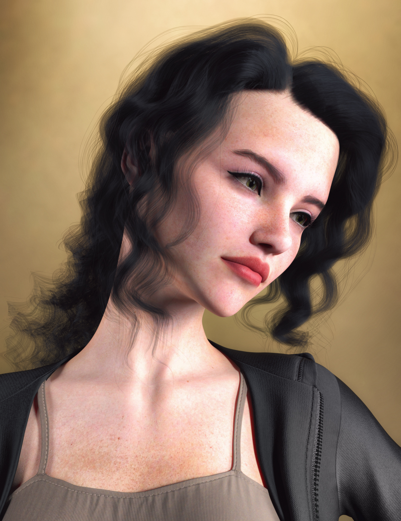 dForce CS Lisa Hair for Genesis 9 | Daz 3D